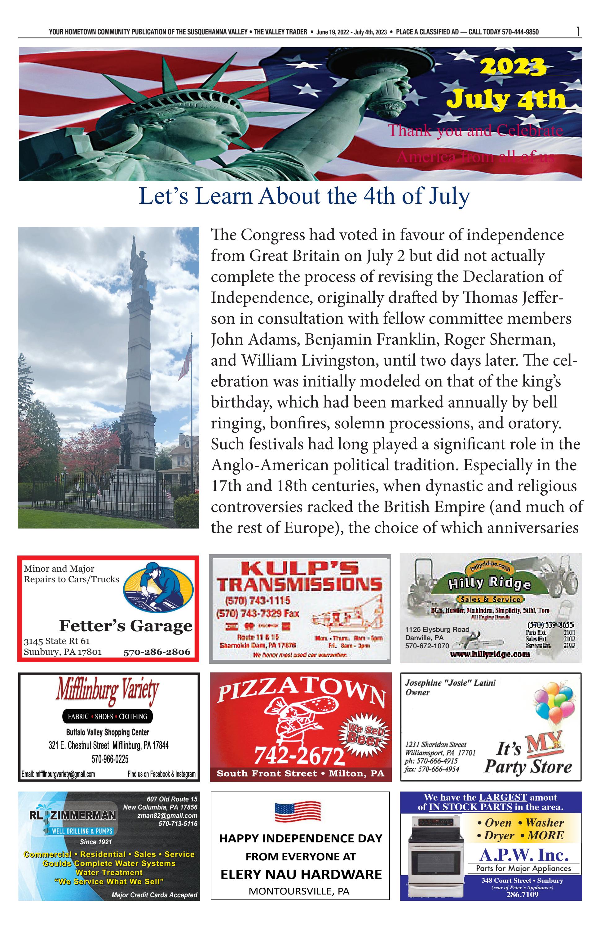 4th of July Promo for 2023 by maxoberdorf - Issuu