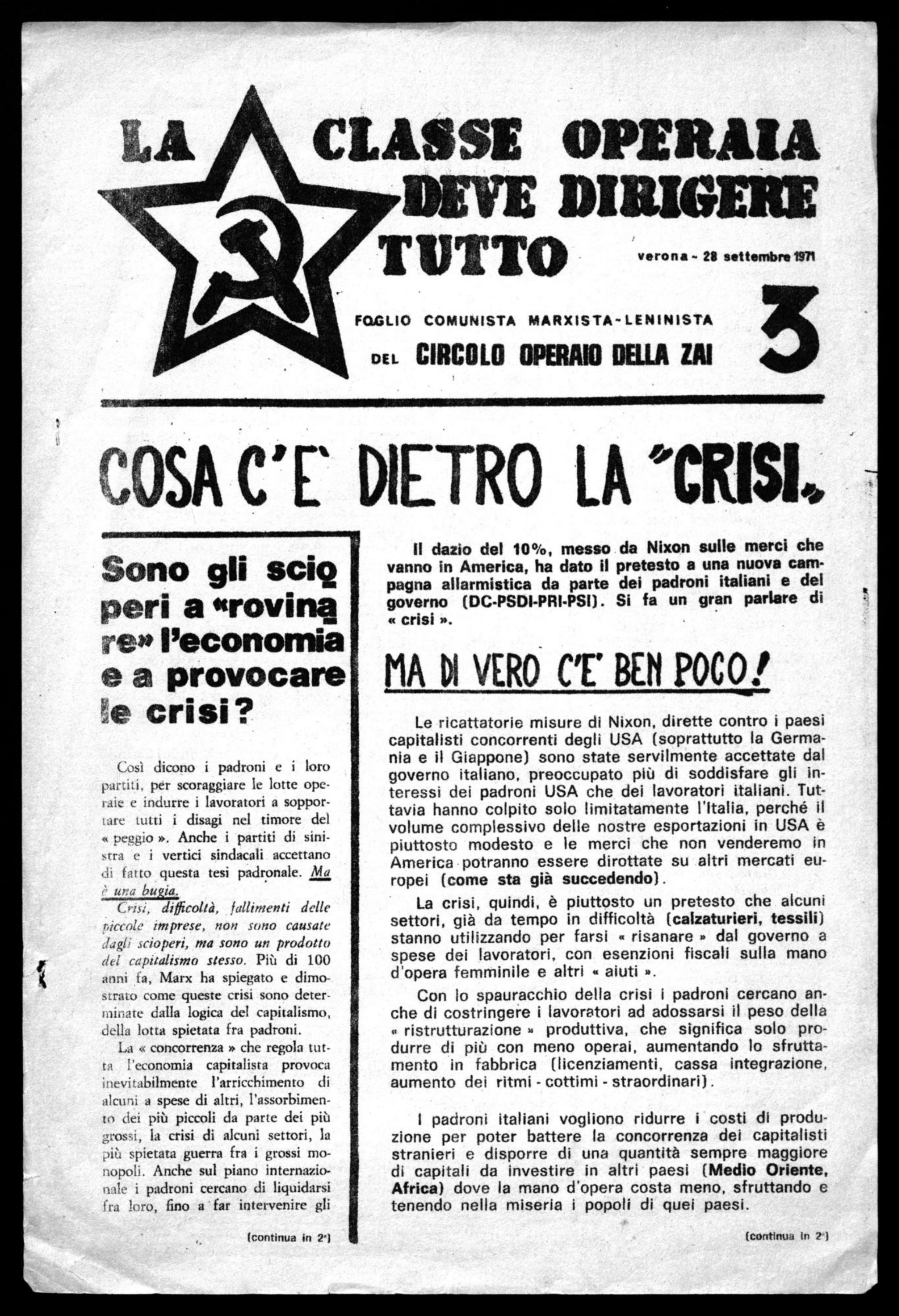 La classe operaia deve dirigere tutto1 by fondazioneisec - Issuu
