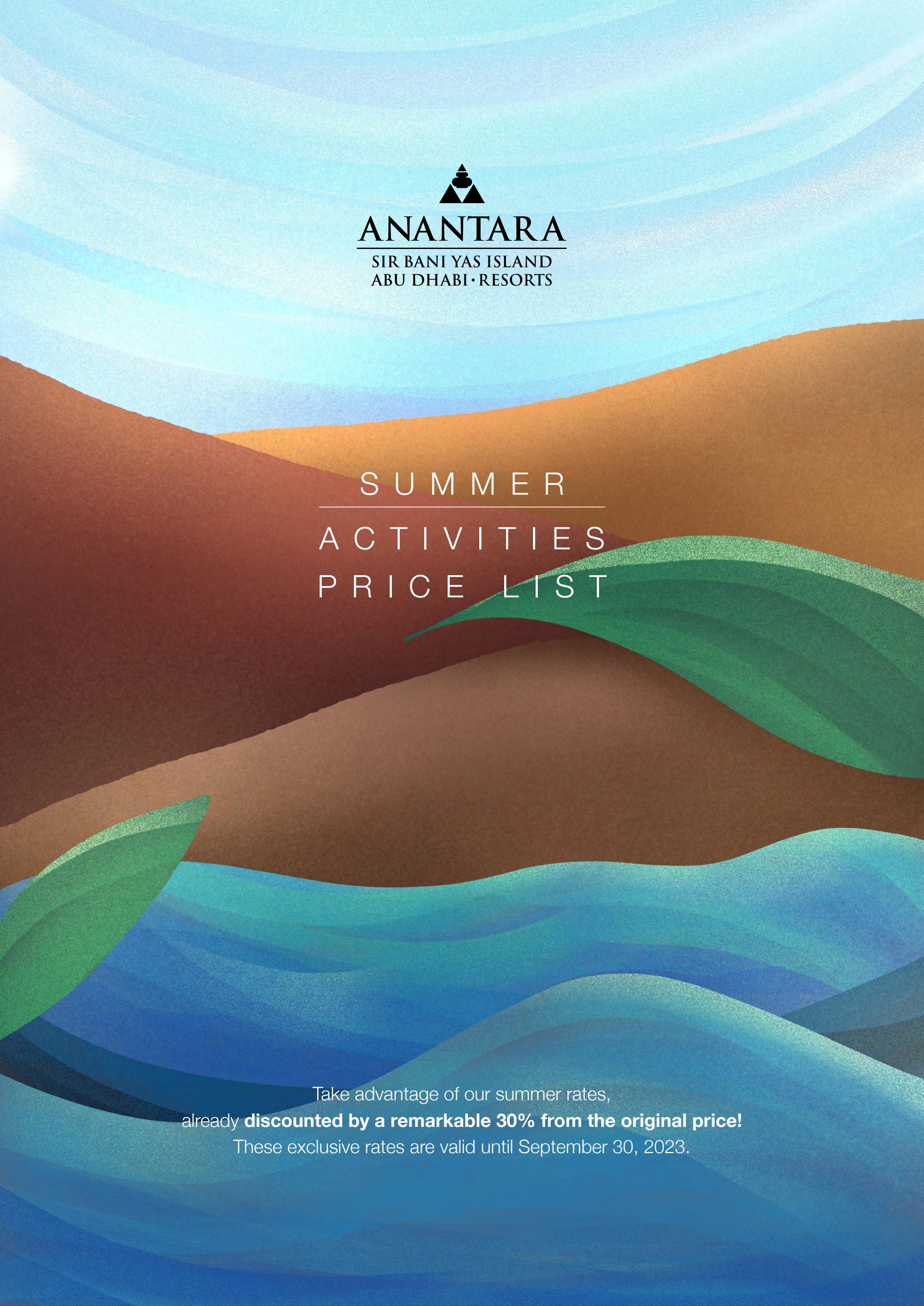 SBY - Activities Price List by anantaraabudhabiresorts - Issuu