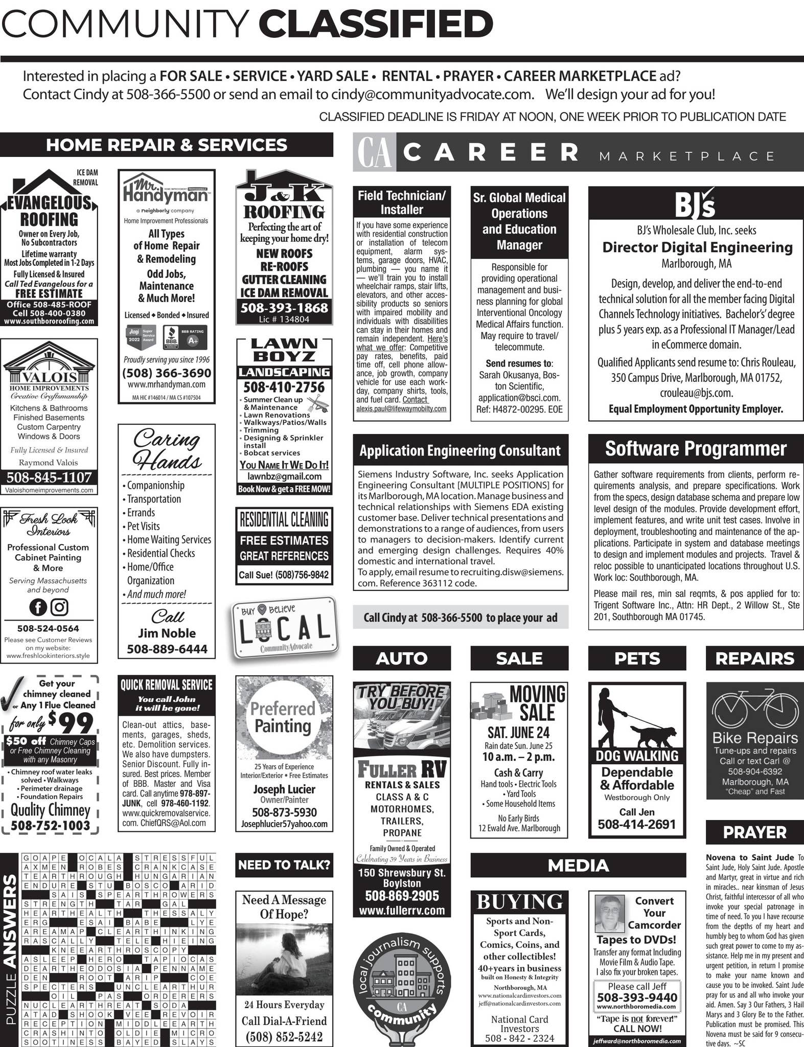 Classifieds 230623 by Community Advocate - Issuu