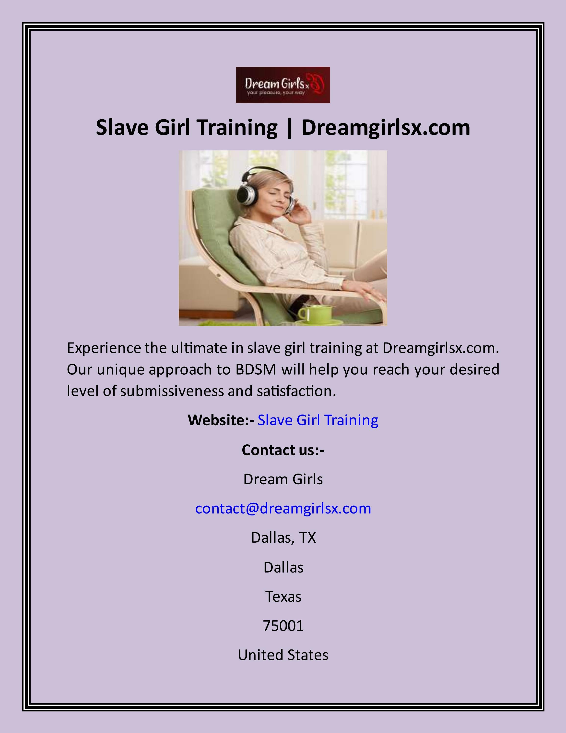 Slave Girl Training By Dreamgirlsx Issuu