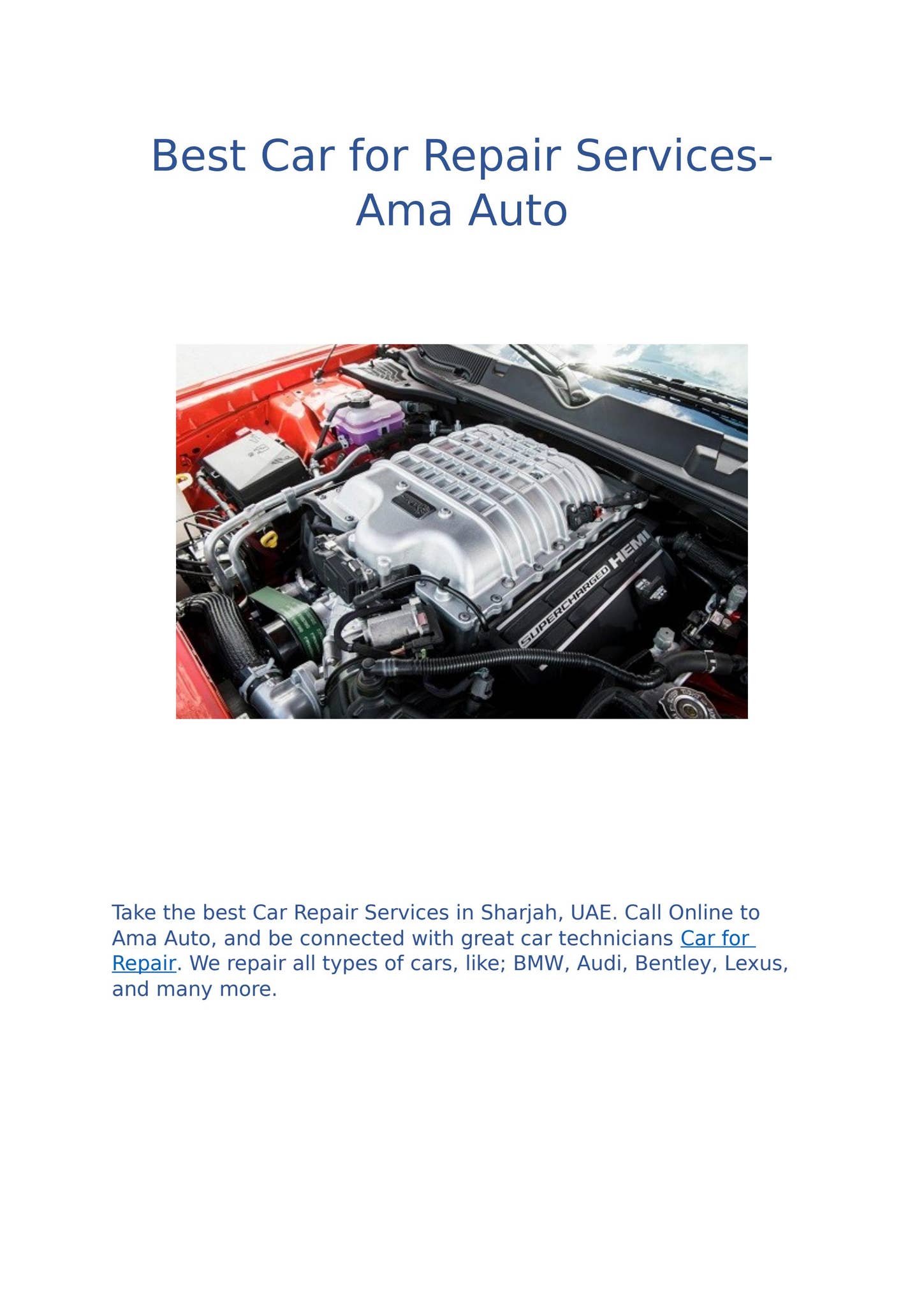 Best Car for Repair Services- Ama Auto by amaauto2211 - Issuu