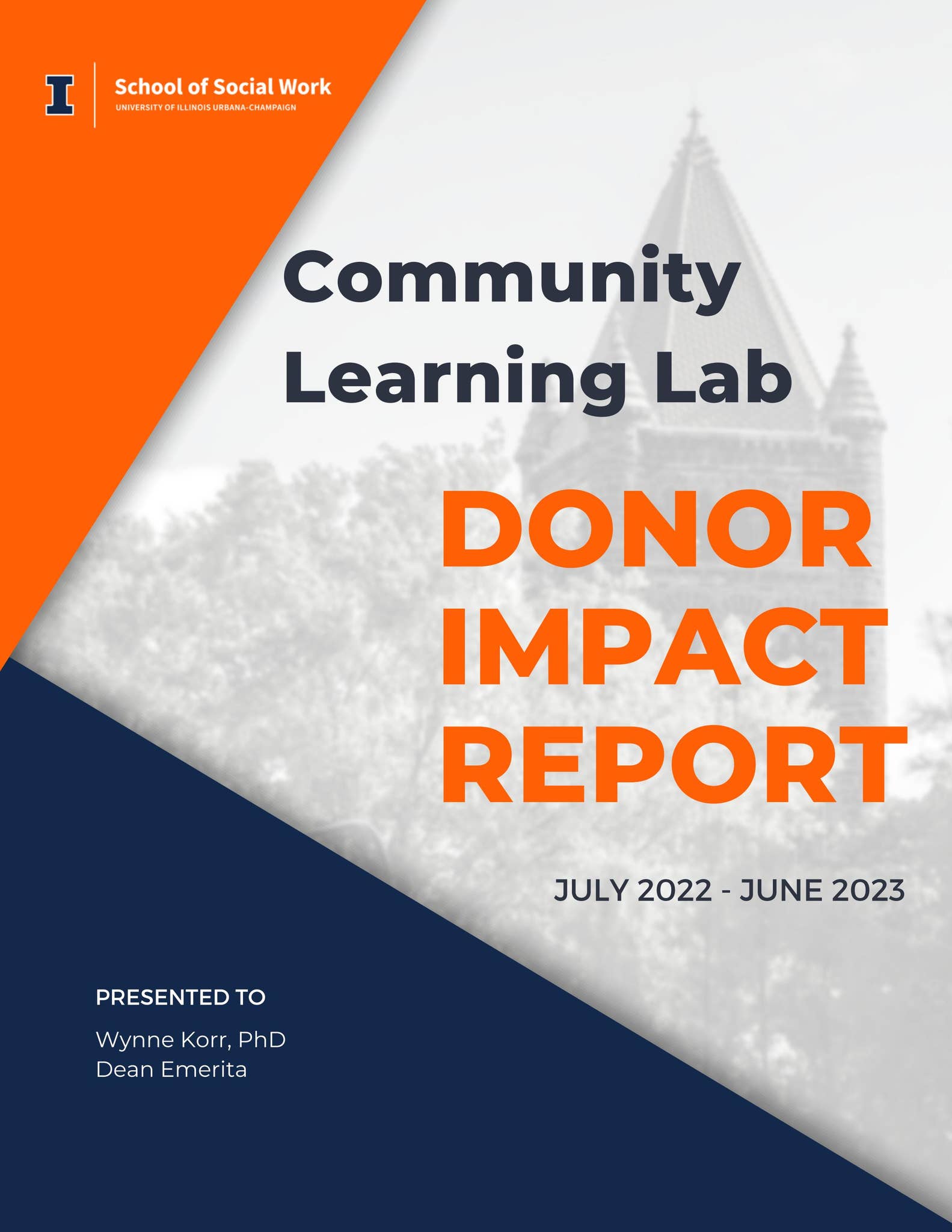 CLL Donor Impact Report FY23 by University of Illinois School of Social ...