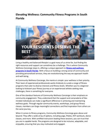 wellnessprogram25 Publisher Publications - Issuu