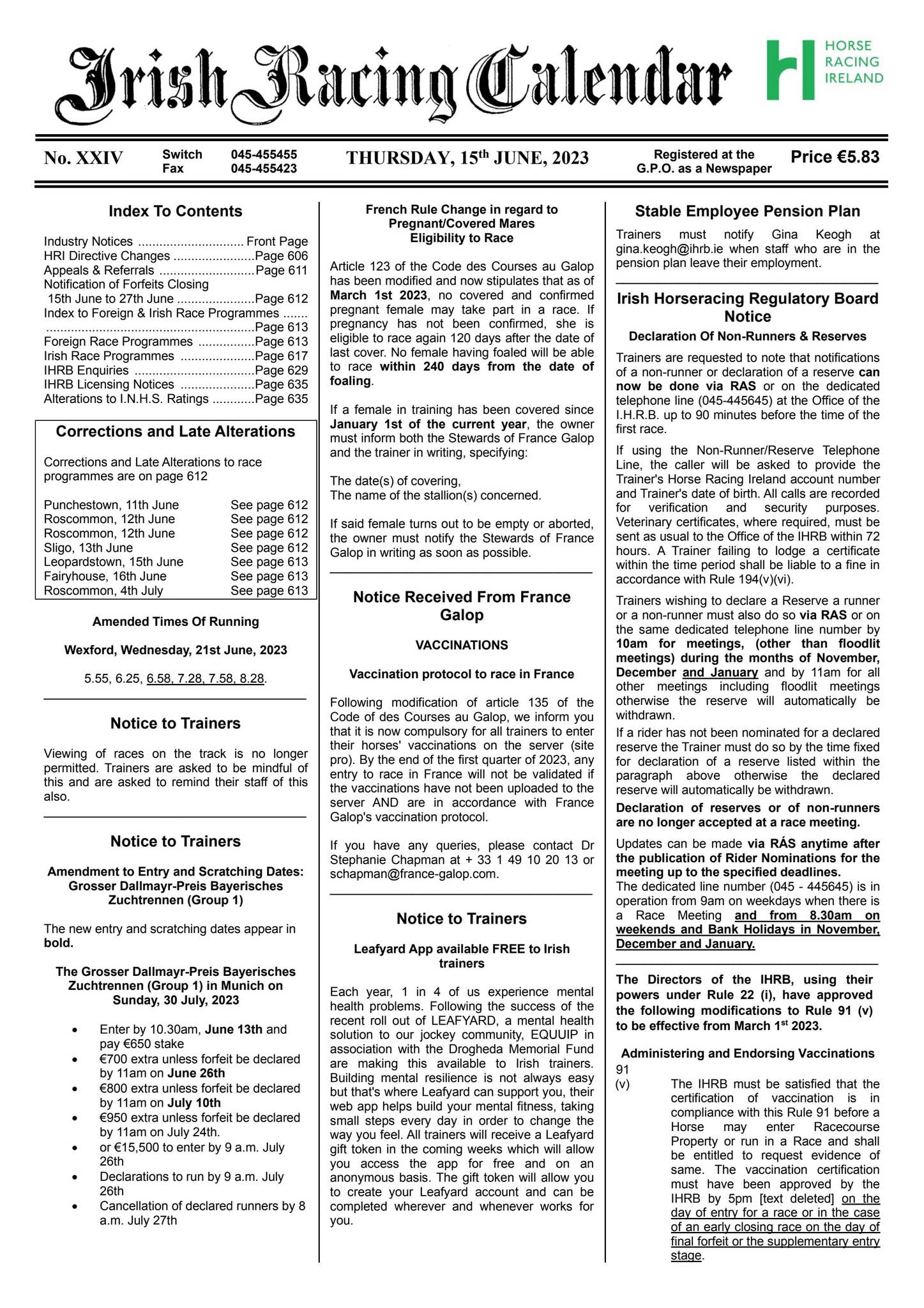 Irish Racing Calendar 15th June 2023 by hriracing - Issuu