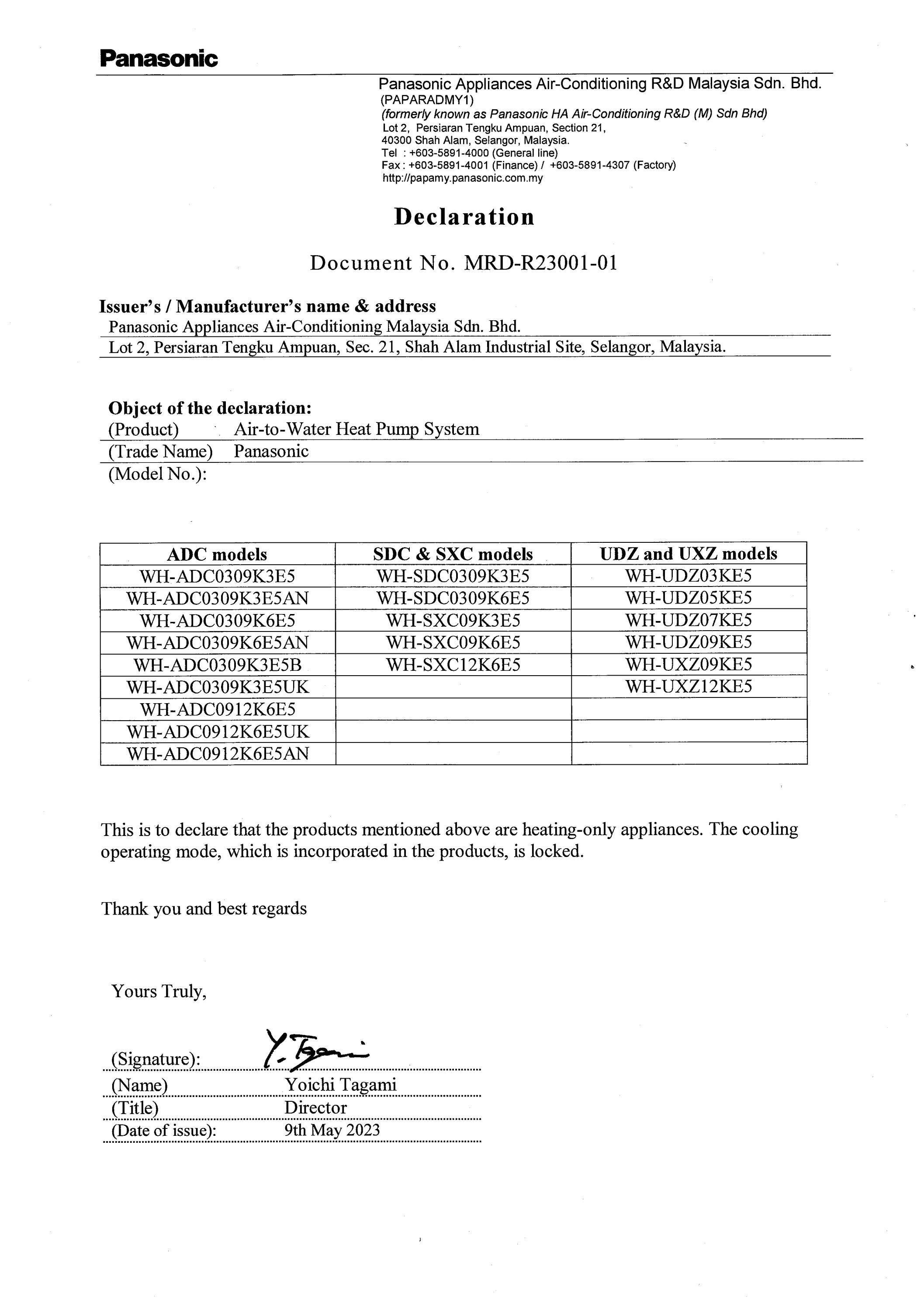 Verklaring: Heating Only - K Reeks by frigro - Issuu