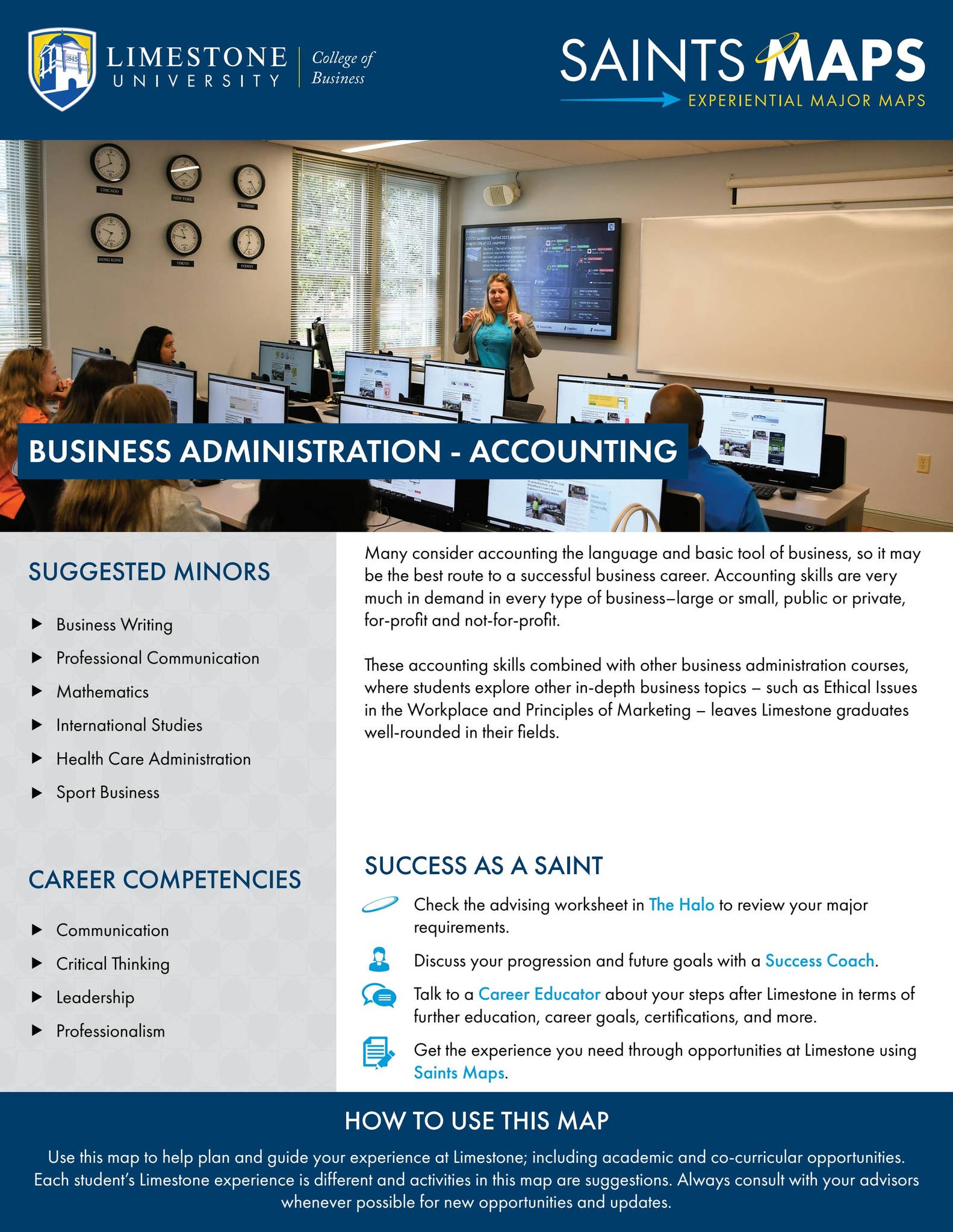 Saints Maps - Business/Accounting by Limestone University - Issuu