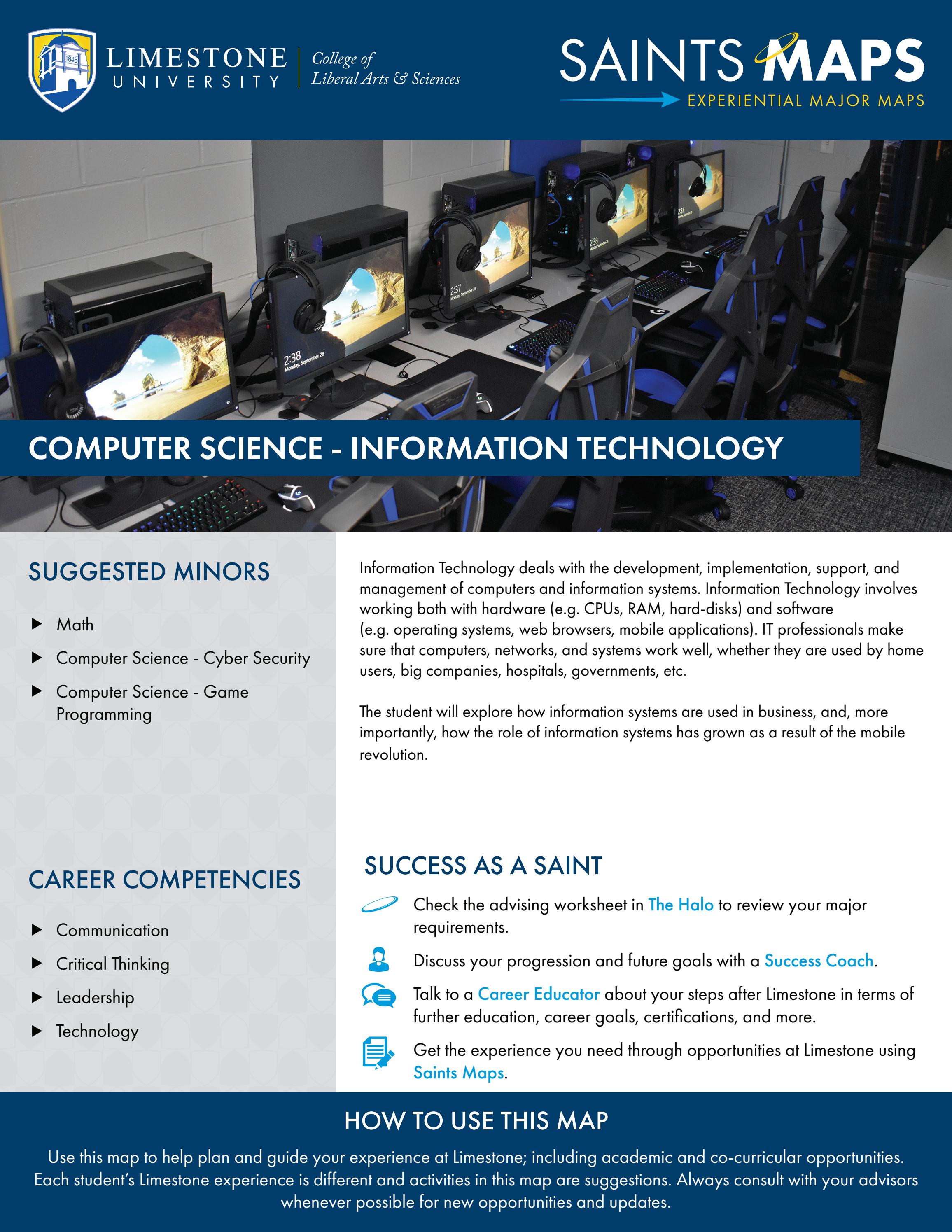 Saints Maps - Computer Science/Information Technology by Limestone ...
