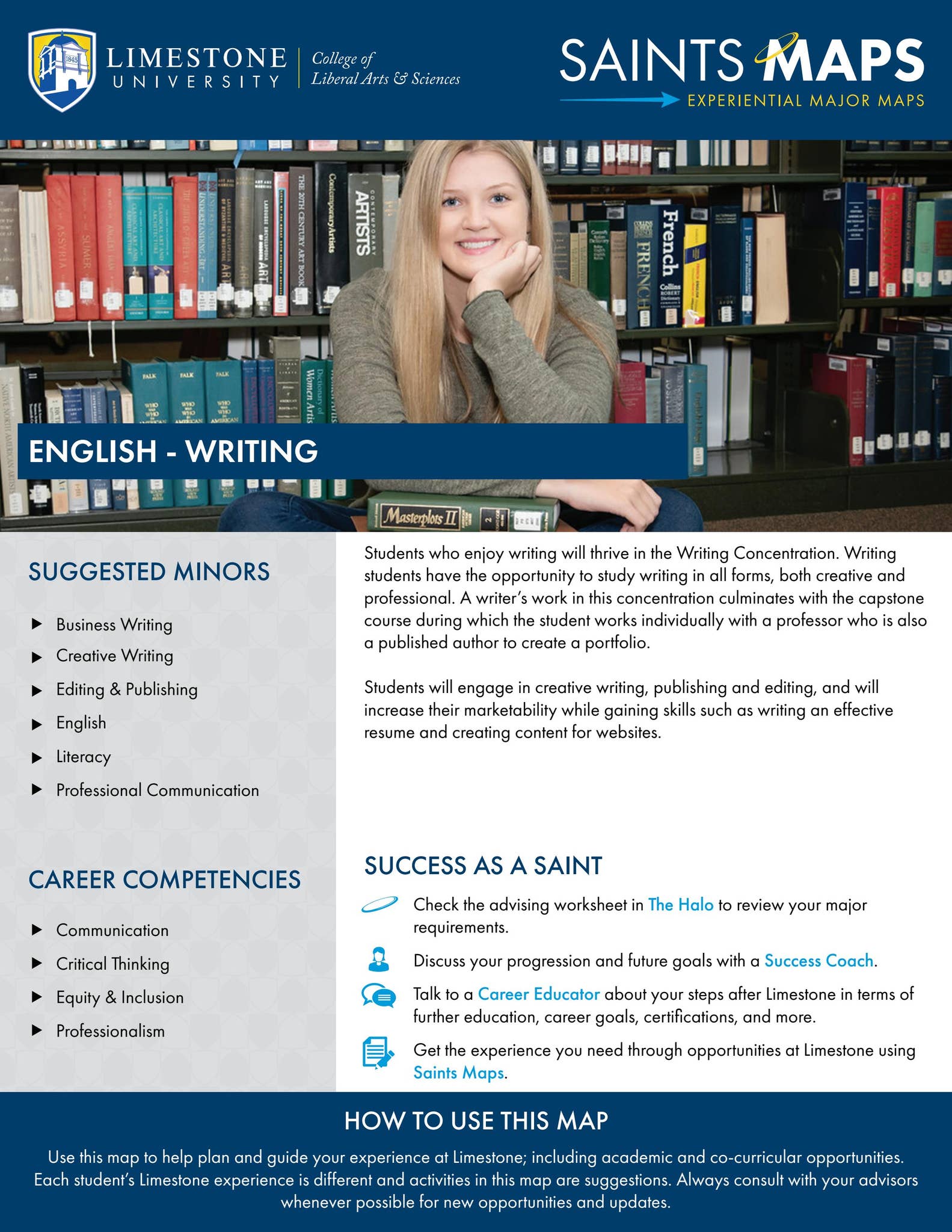 Saints Maps - English/Writing by Limestone University - Issuu