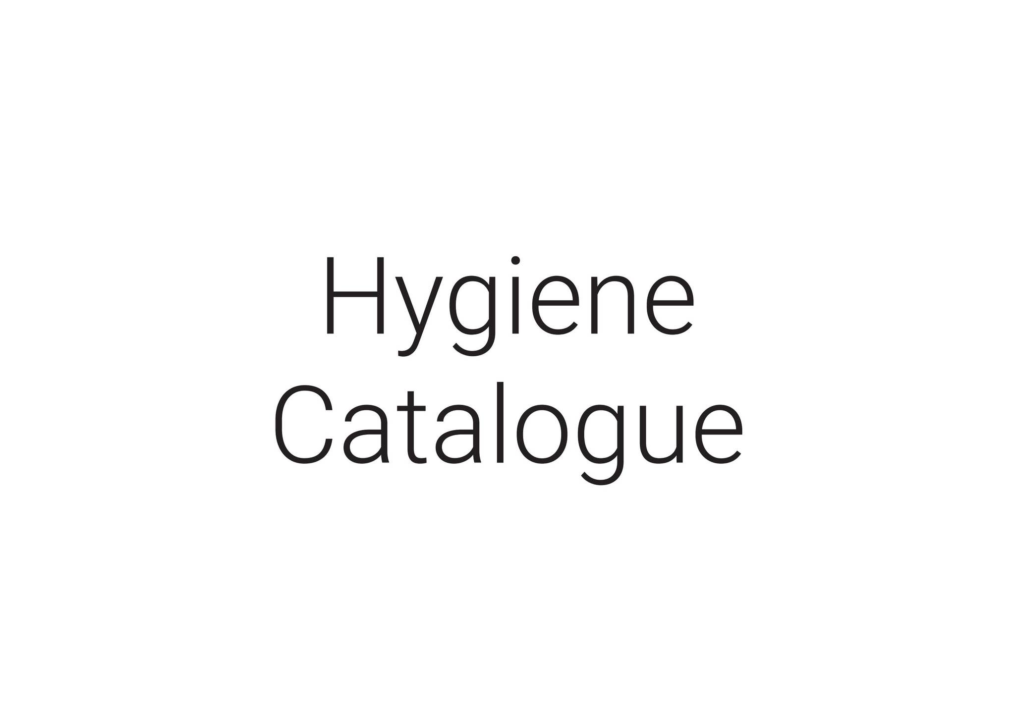 Hygiene Catalogue by Metal Graphics - Issuu