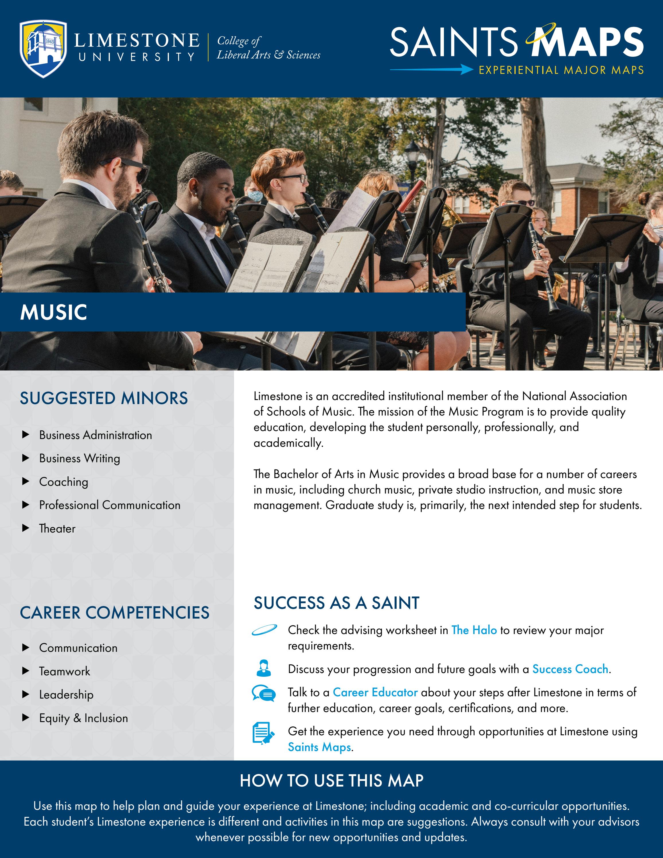 Saints Maps - Music by Limestone University - Issuu