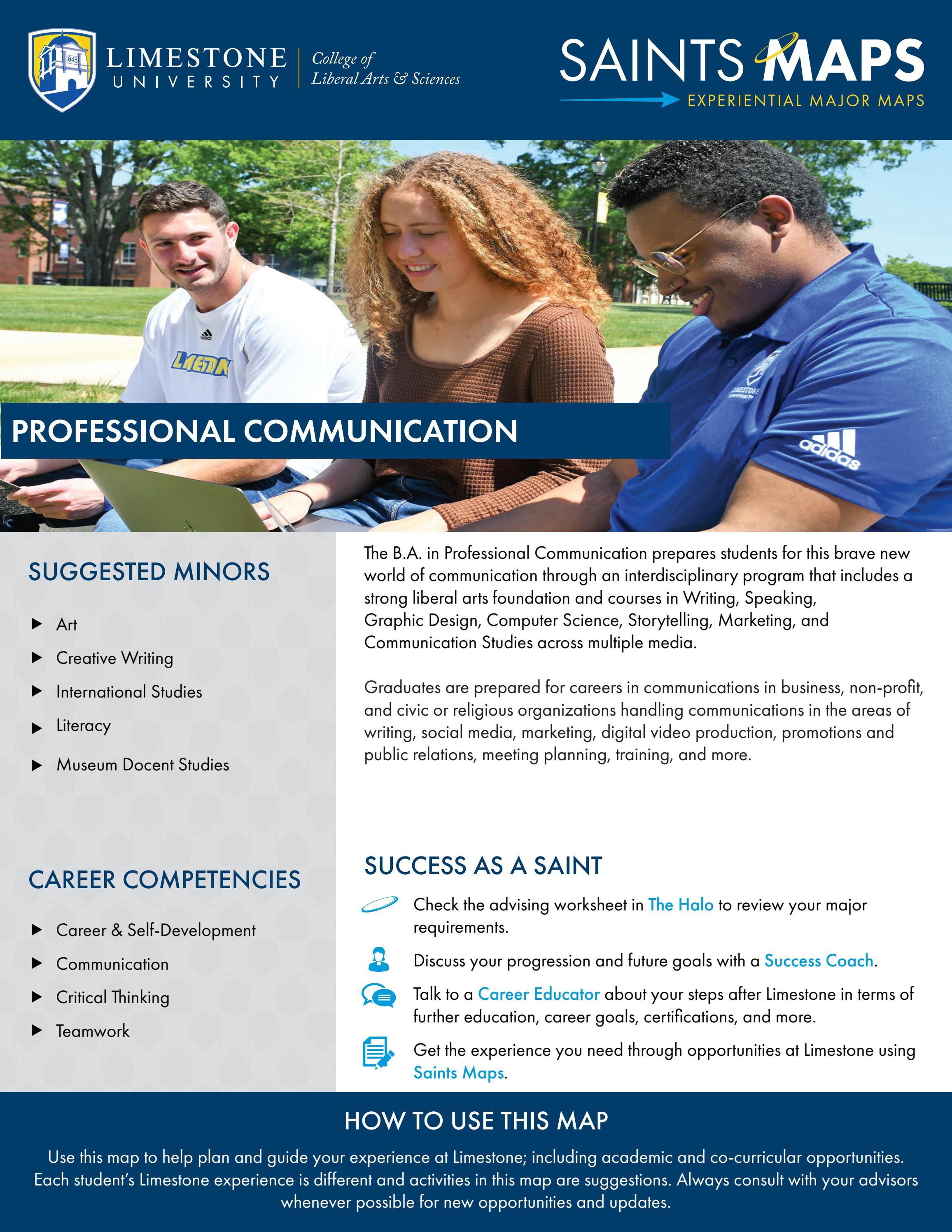 Saints Maps - Professional Communication by Limestone University - Issuu