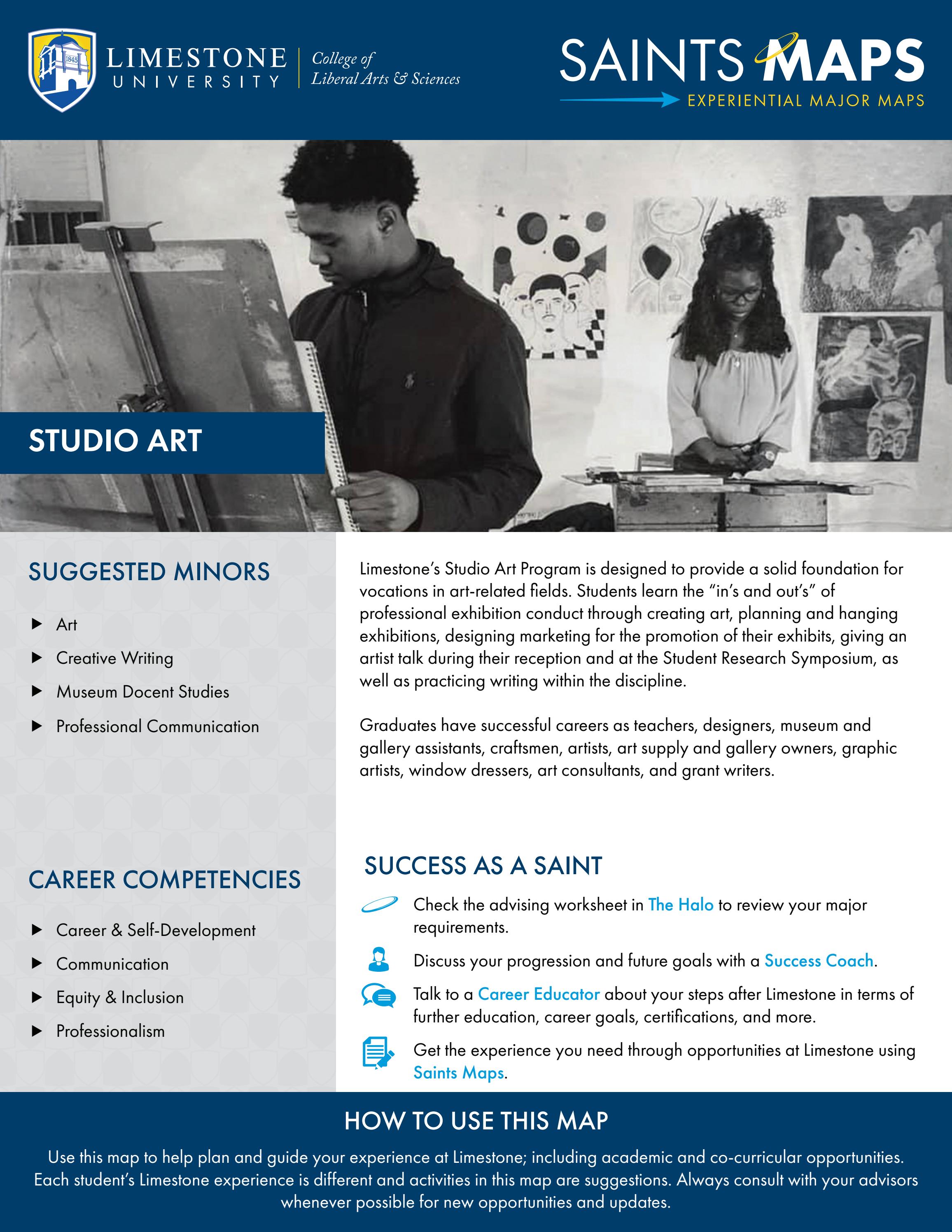Saints Maps - Studio Art by Limestone University - Issuu