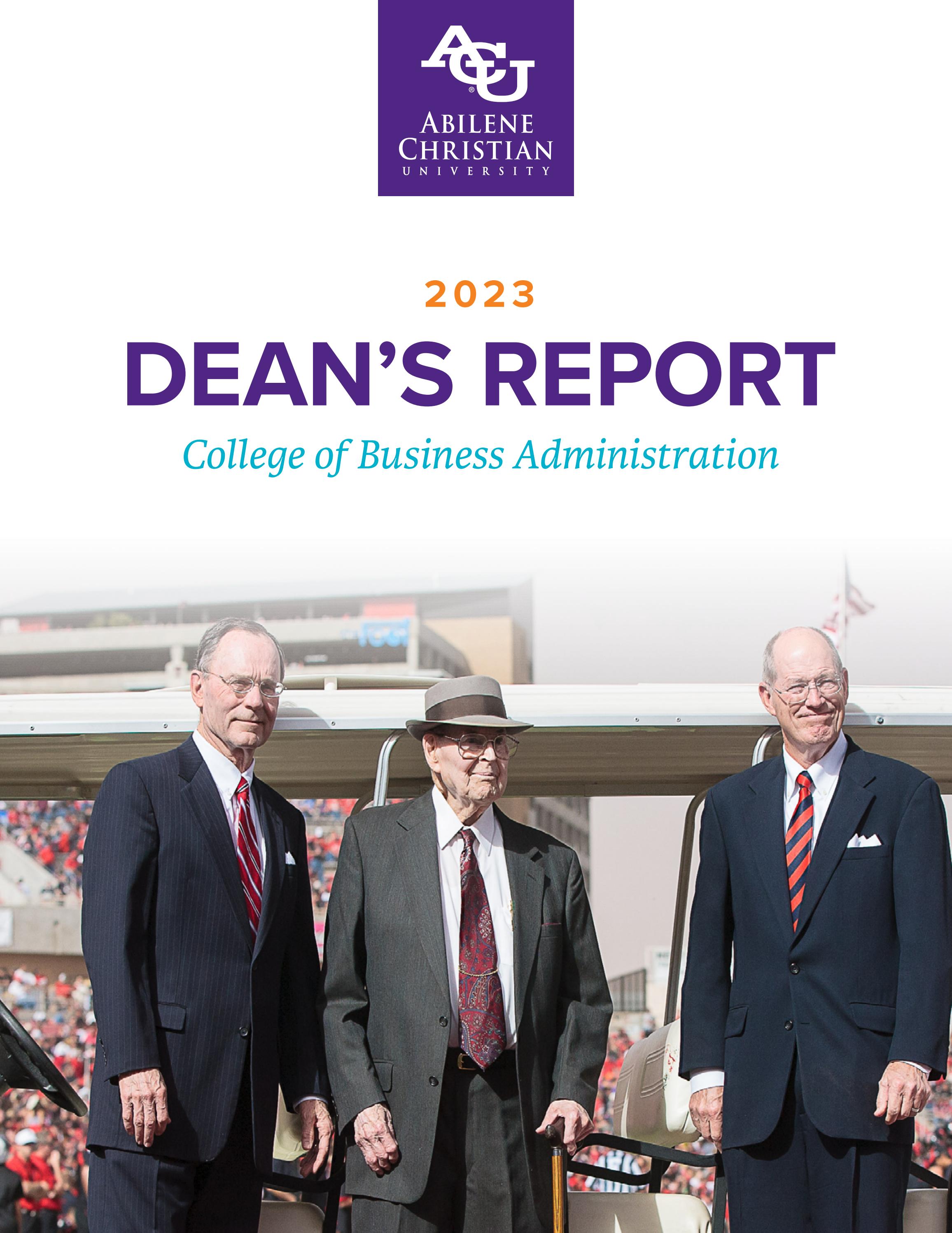 ACU COBA Dean's Report 2023 by Abilene Christian University - Issuu