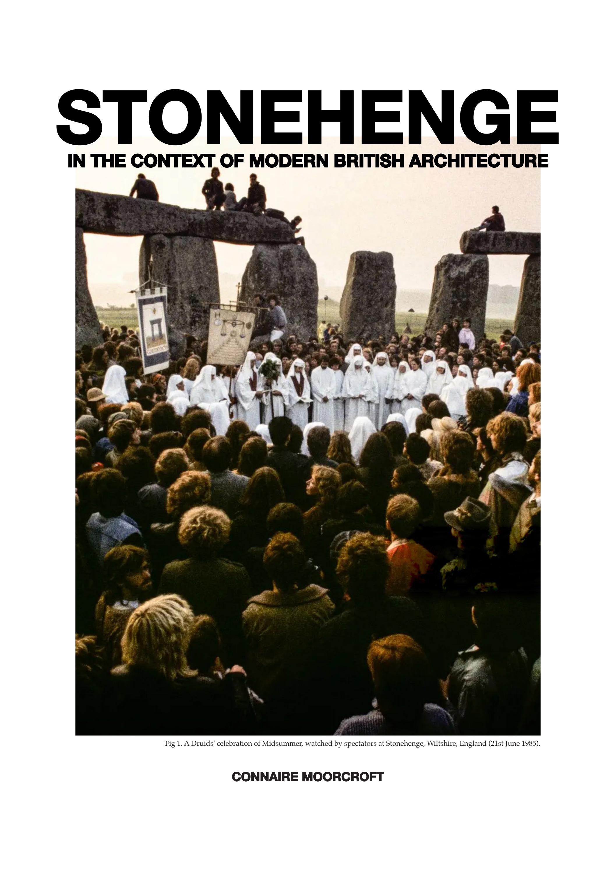 Connaire Moorcroft - Stonehenge In The Context Of Modern British ...