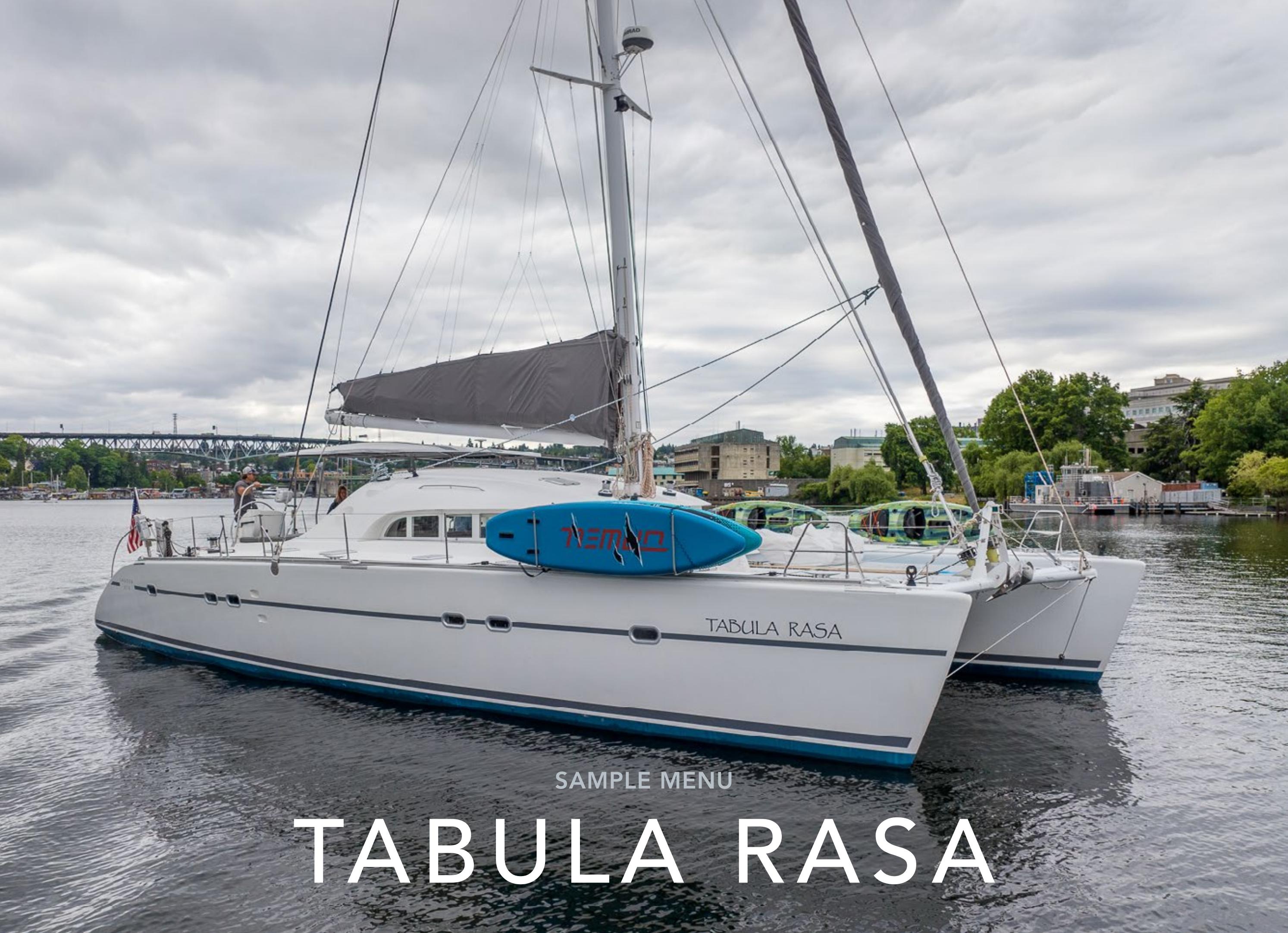 TABULA RASA Sample Menu by Luxury Yachts - Issuu