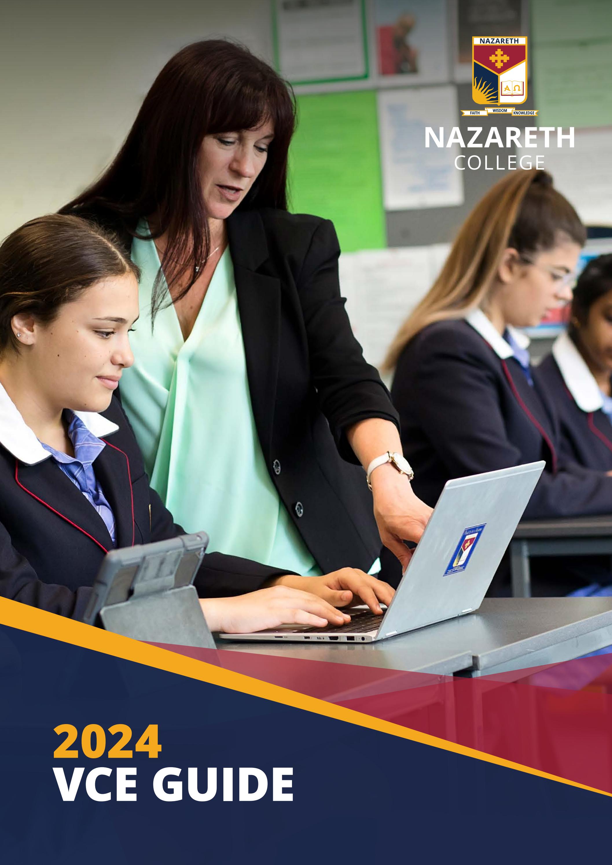 VCE Guide 2024 by nazarethcollege - Issuu