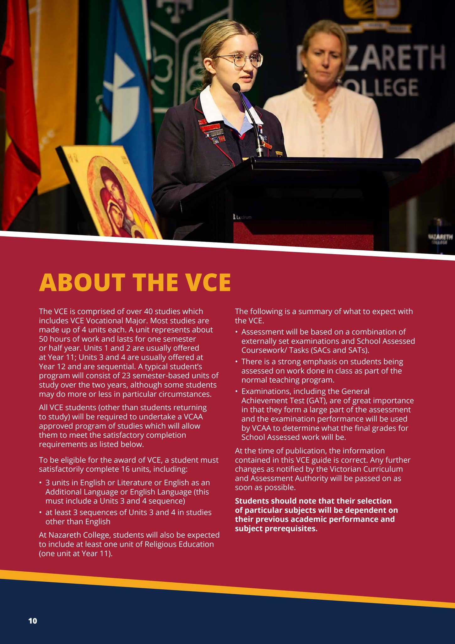 VCE Guide 2024 by nazarethcollege - Issuu