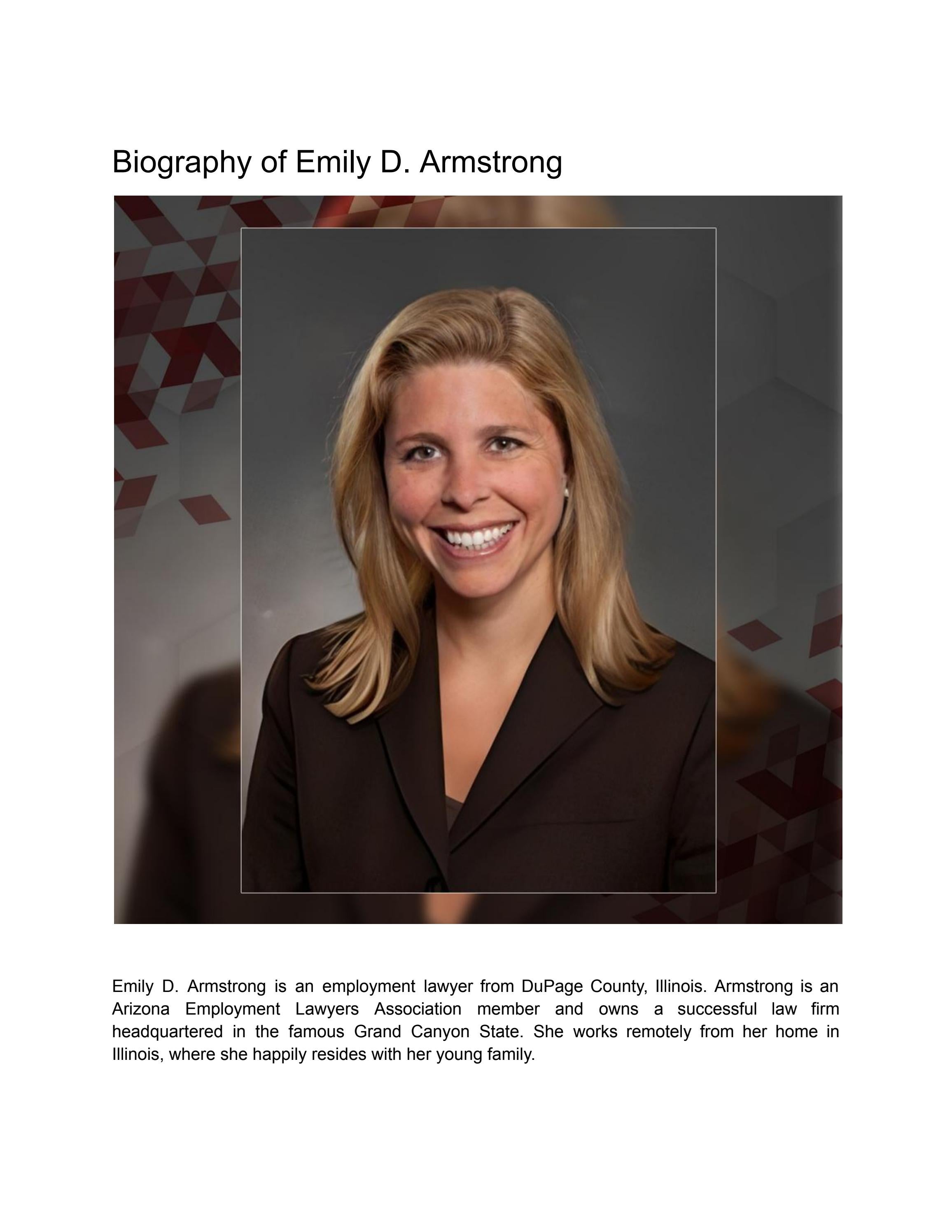 Biography of Emily D. Armstrong by Emily D. Armstrong - Issuu