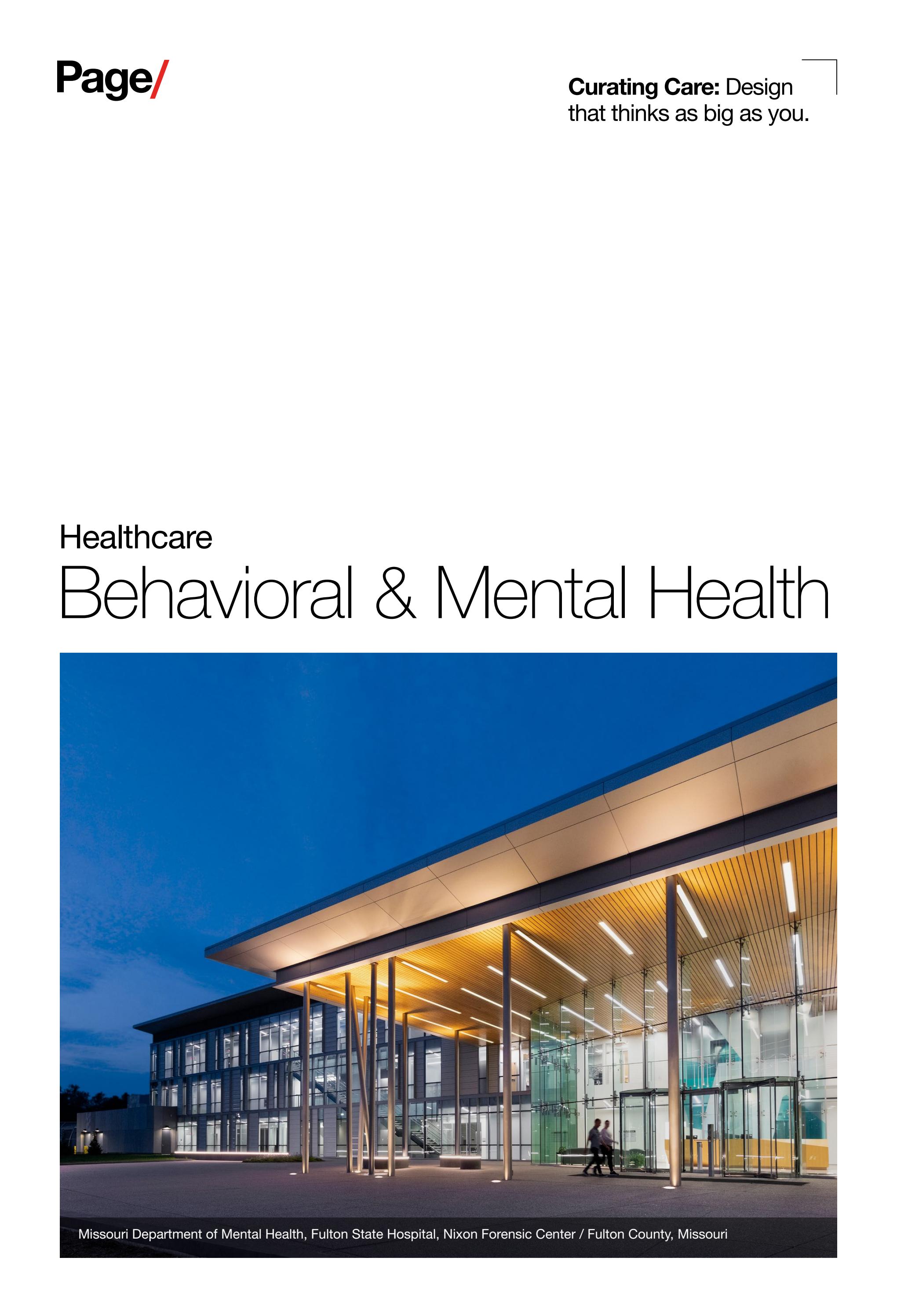 Behavioral Health by Page Southerland Page, Inc. - Issuu