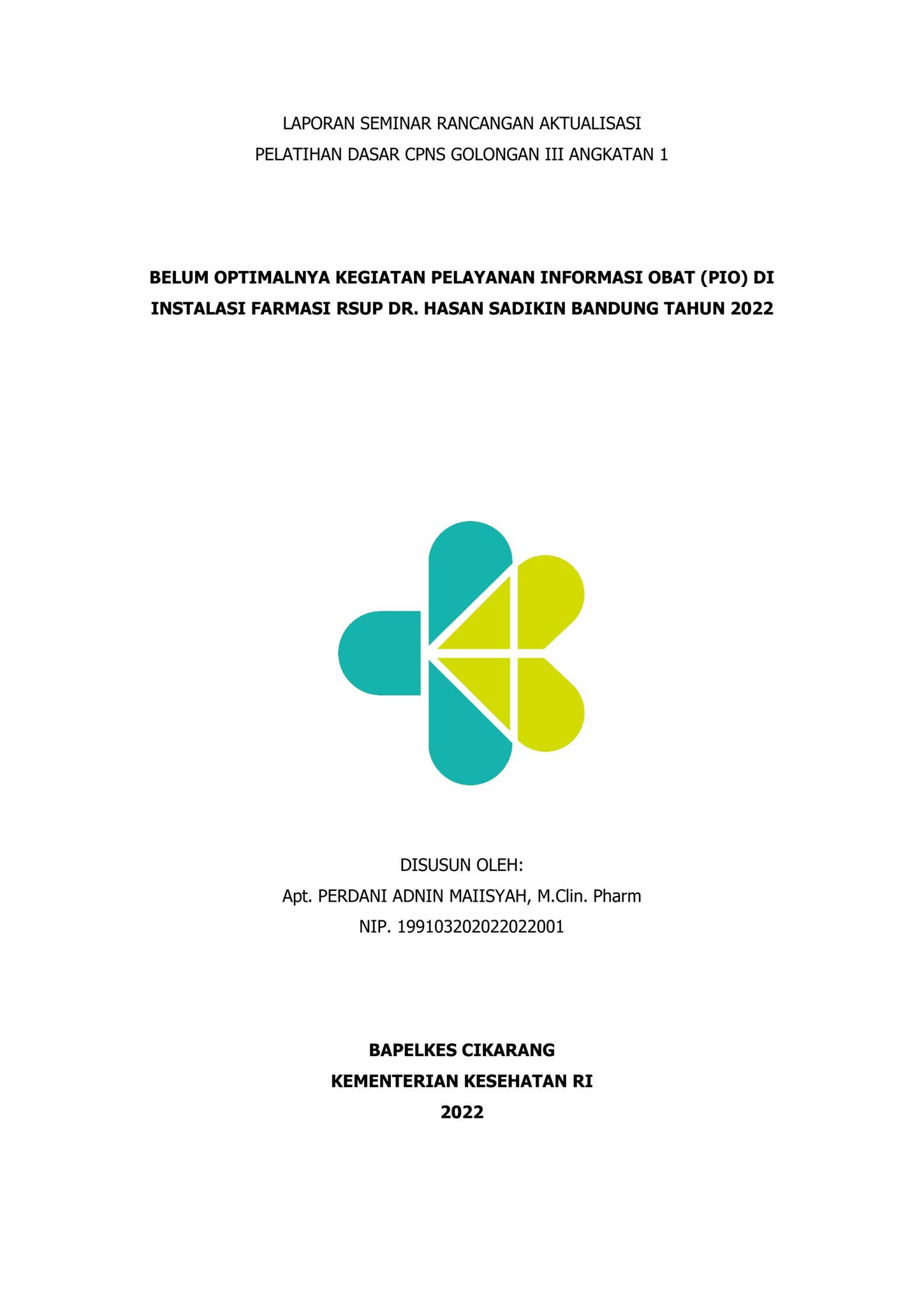 Belum Optimalnya Kegiatan Pelayanan Informasi Obat (PIO) Di Instalasi ...