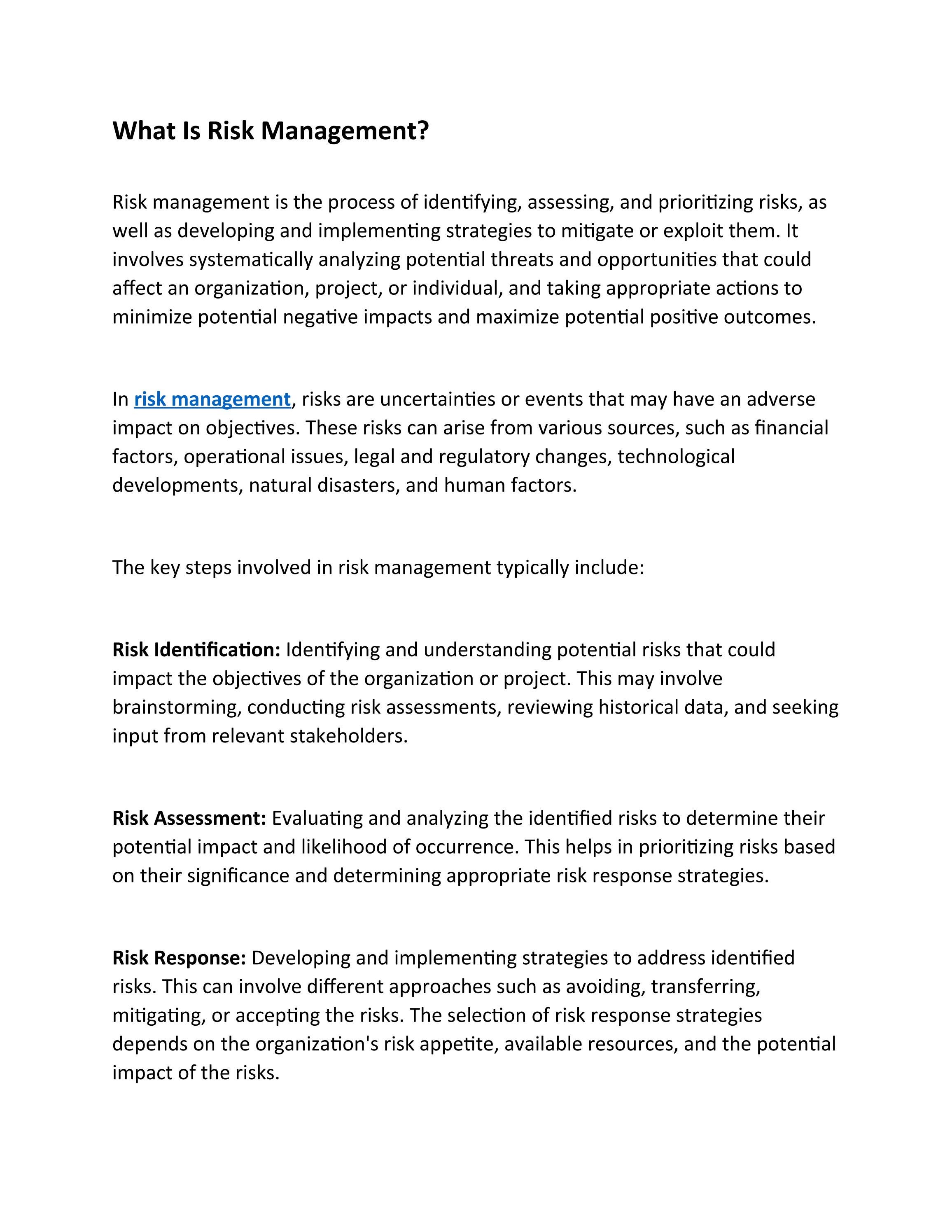 What Is Risk Management By Roshni Chauhan Issuu what-is-risk-management-by-roshni-chauhan-issuu
