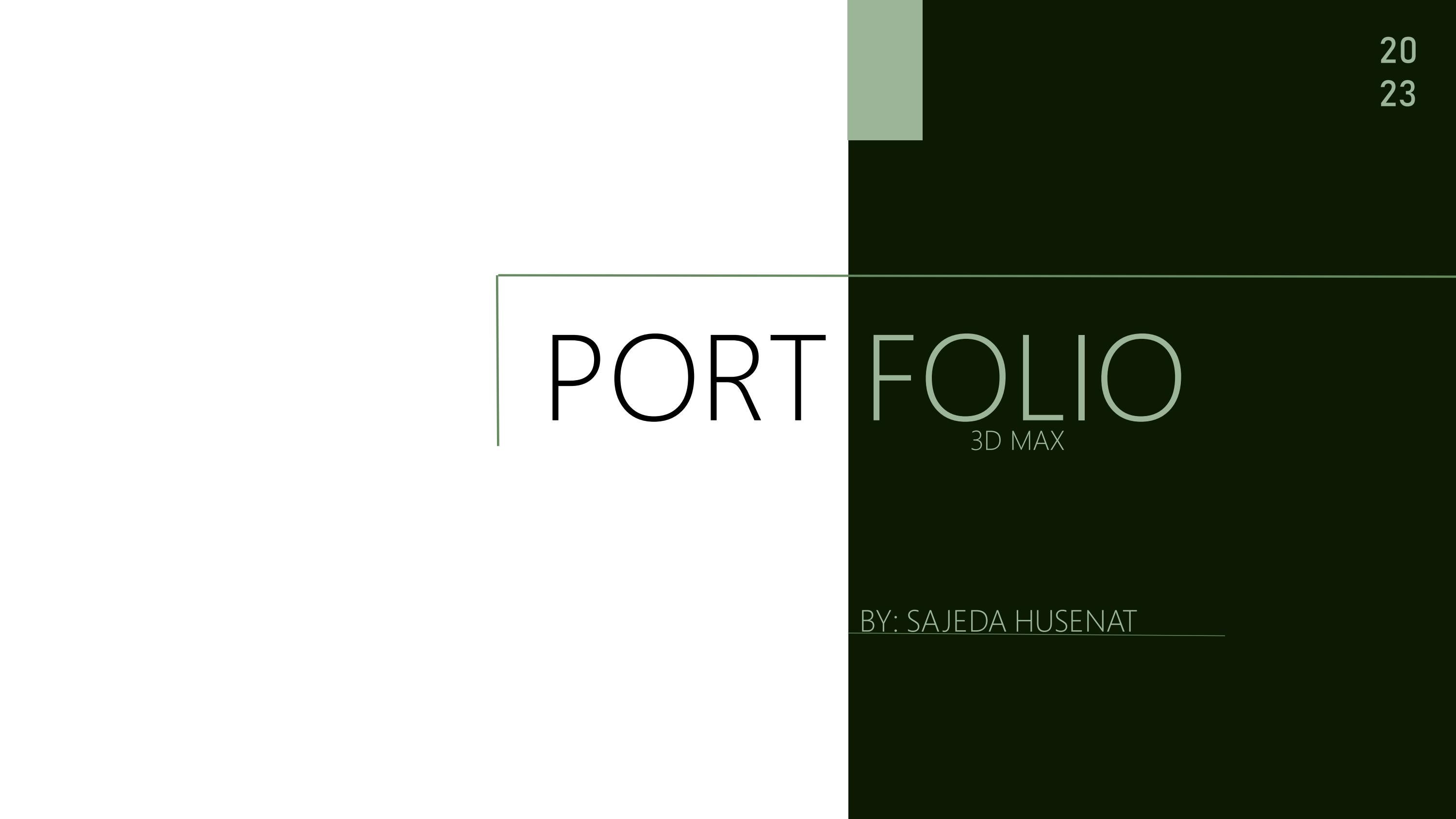 3d max portfolio by Sajeda Husenat - Issuu