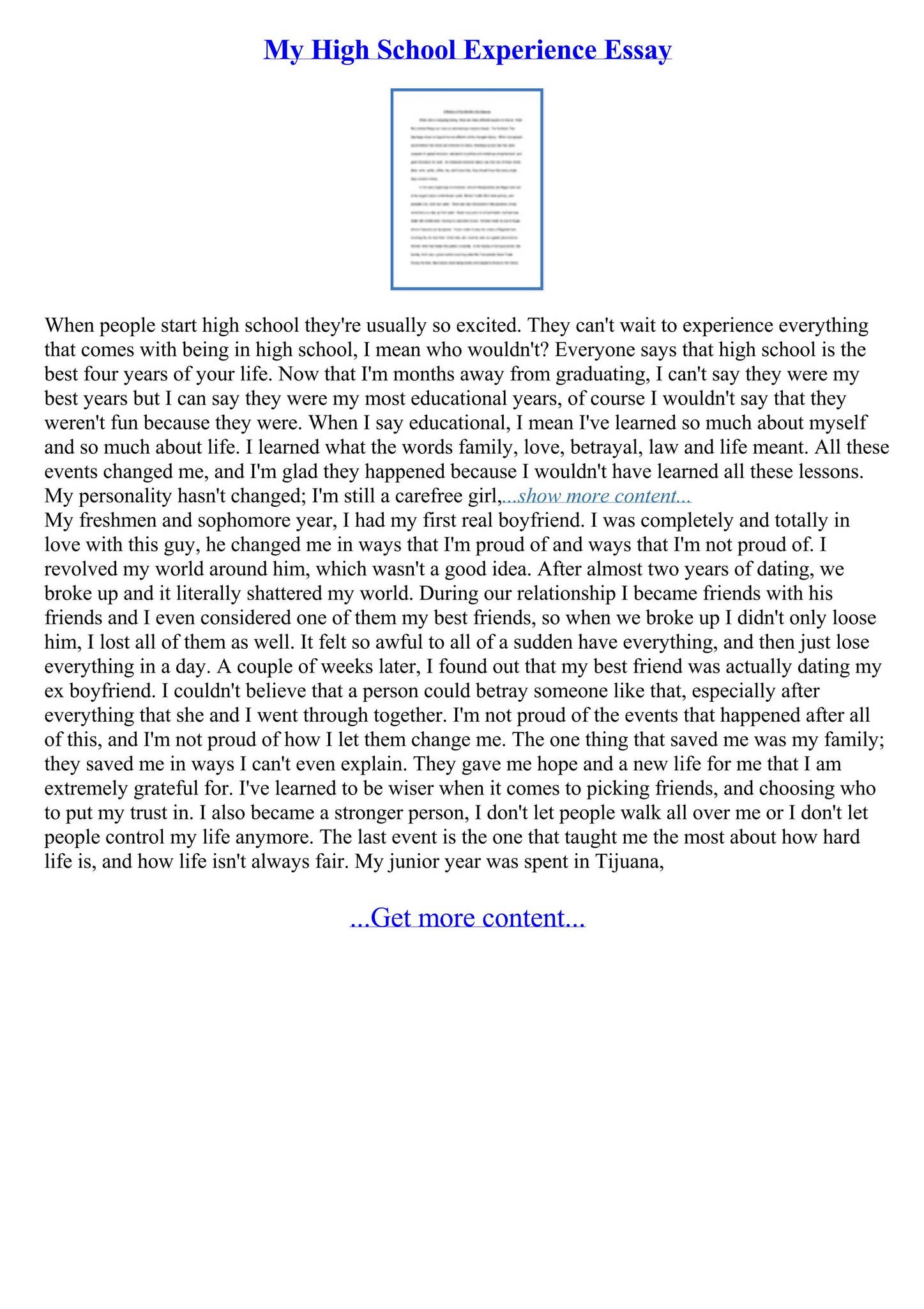 Sample High School Essay by Buy A Essay Costa Mesa - Issuu