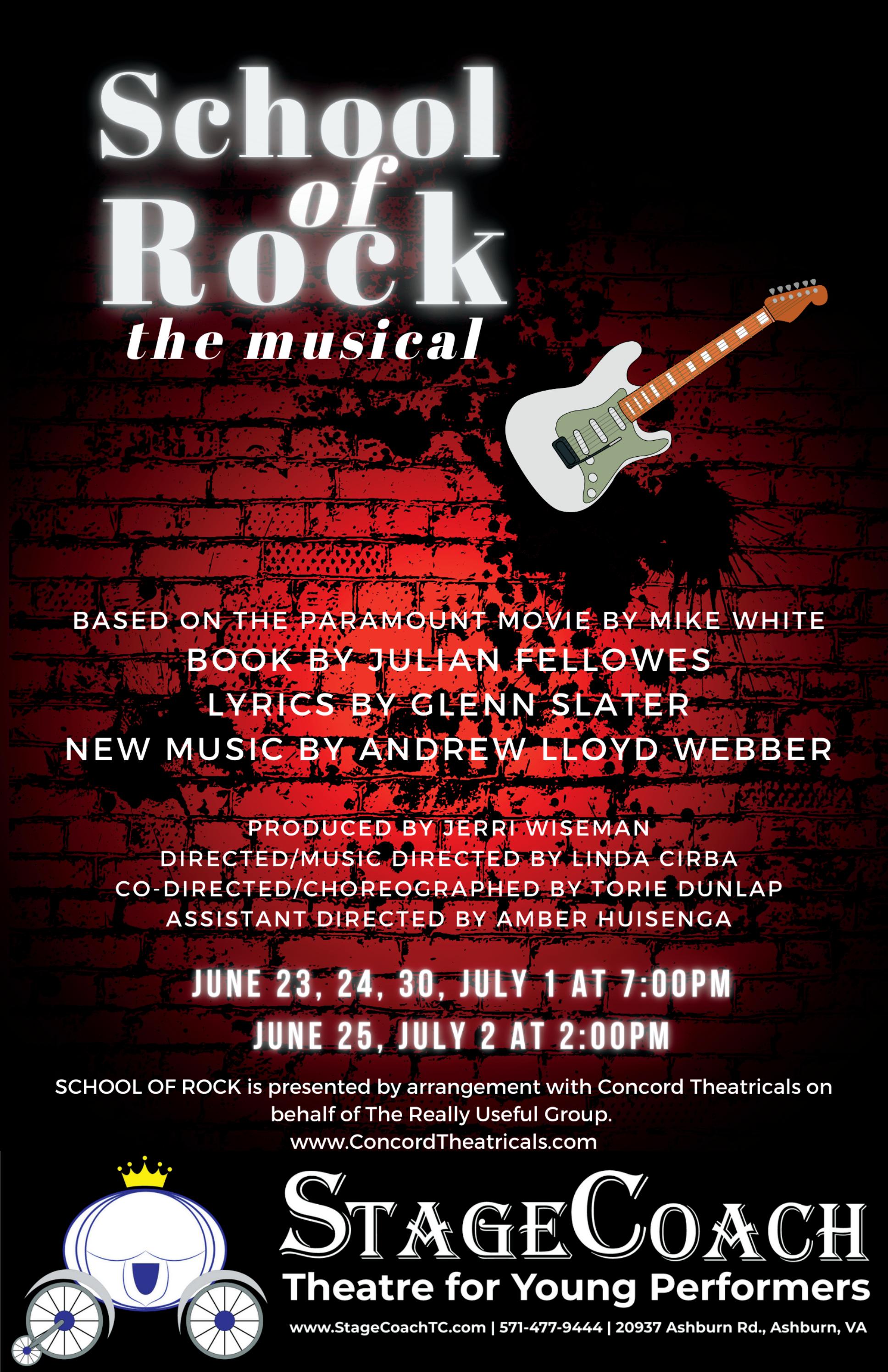 School of Rock by StageCoach Theatre by StageCoach Theatre Company - Issuu