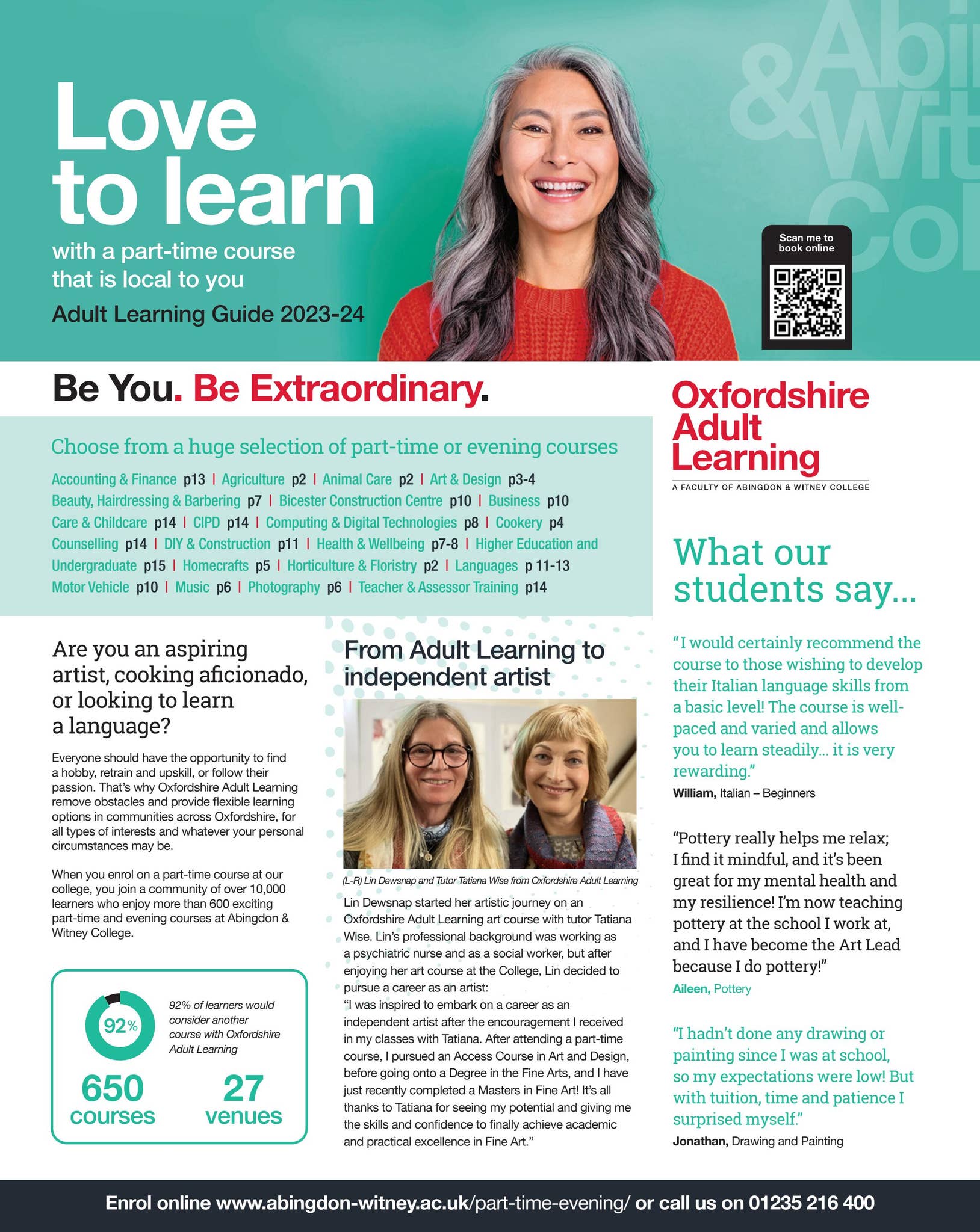 Adult Learning Guide 2023-24 by Abingdon and Witney College - Issuu