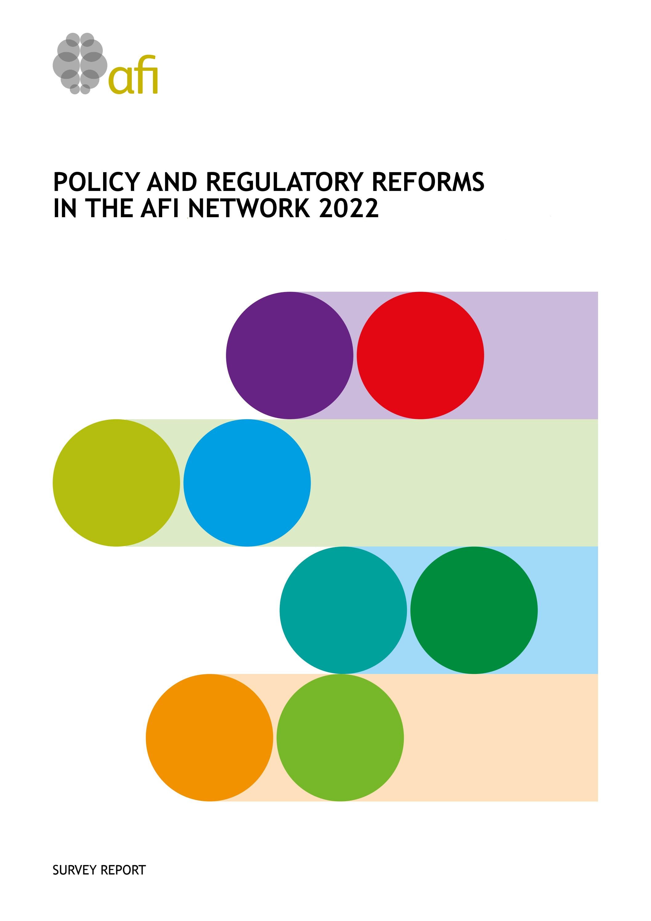 Policy and Regulatory Reforms in the AFI Network 2022 by Alliance for ...