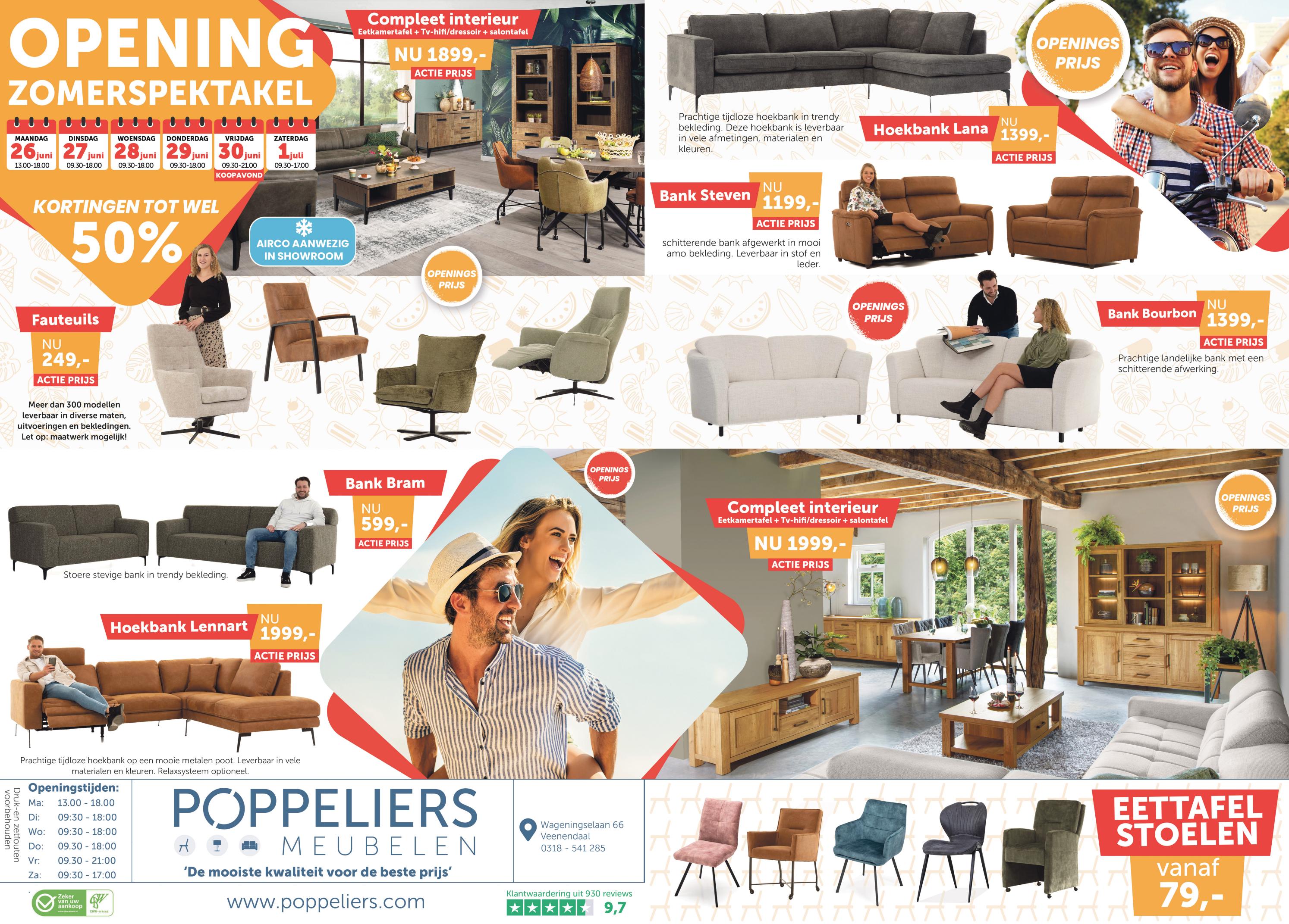 Folder of advertentie Poppeliers Meubelen week 26 by Media Solutions B ...