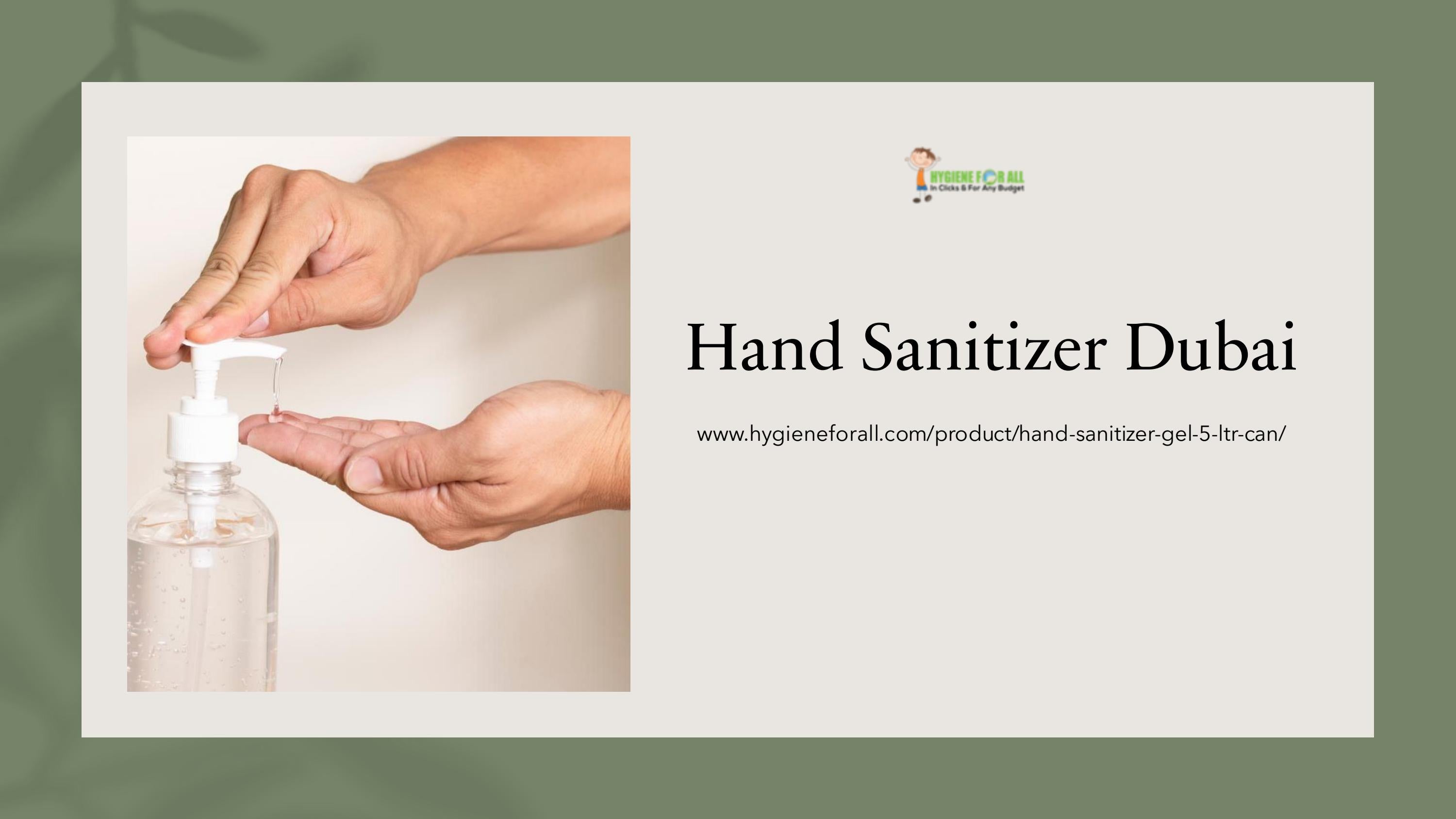 hand sanitizer dubai by Hygiene For All - Issuu