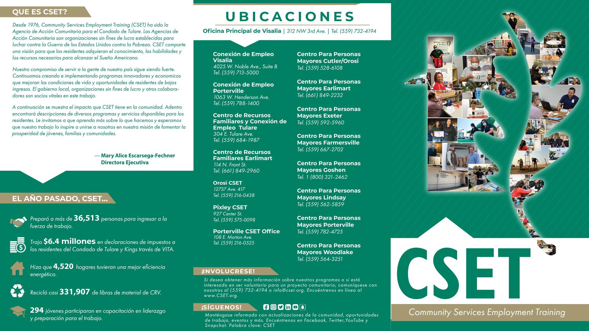 CSET Brochure 2023 (Spanish) by Community Services Employment Training ...