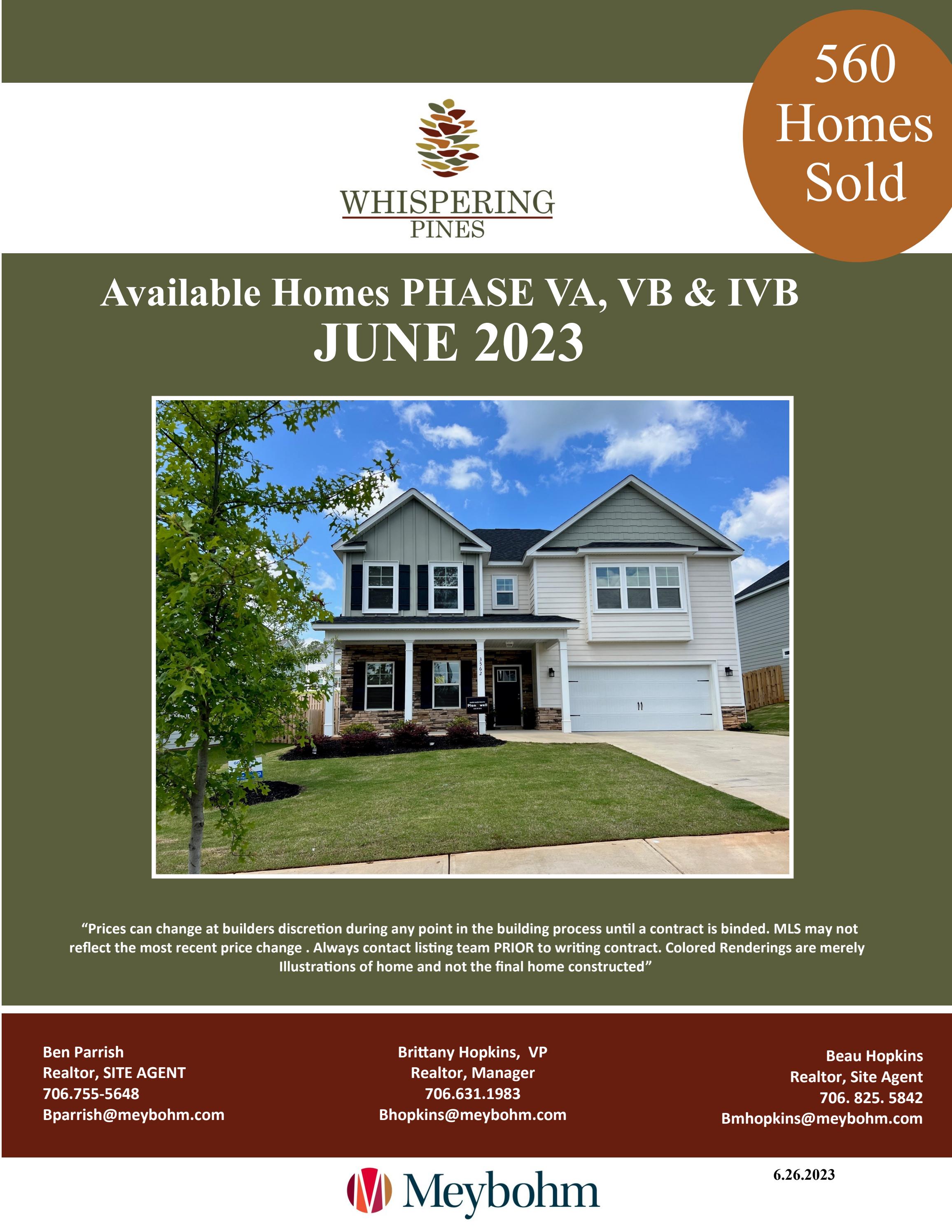 Whispering Pines Inventory Flyer Phases VA_VB_IVB 6_26_2023 by Brittany ...