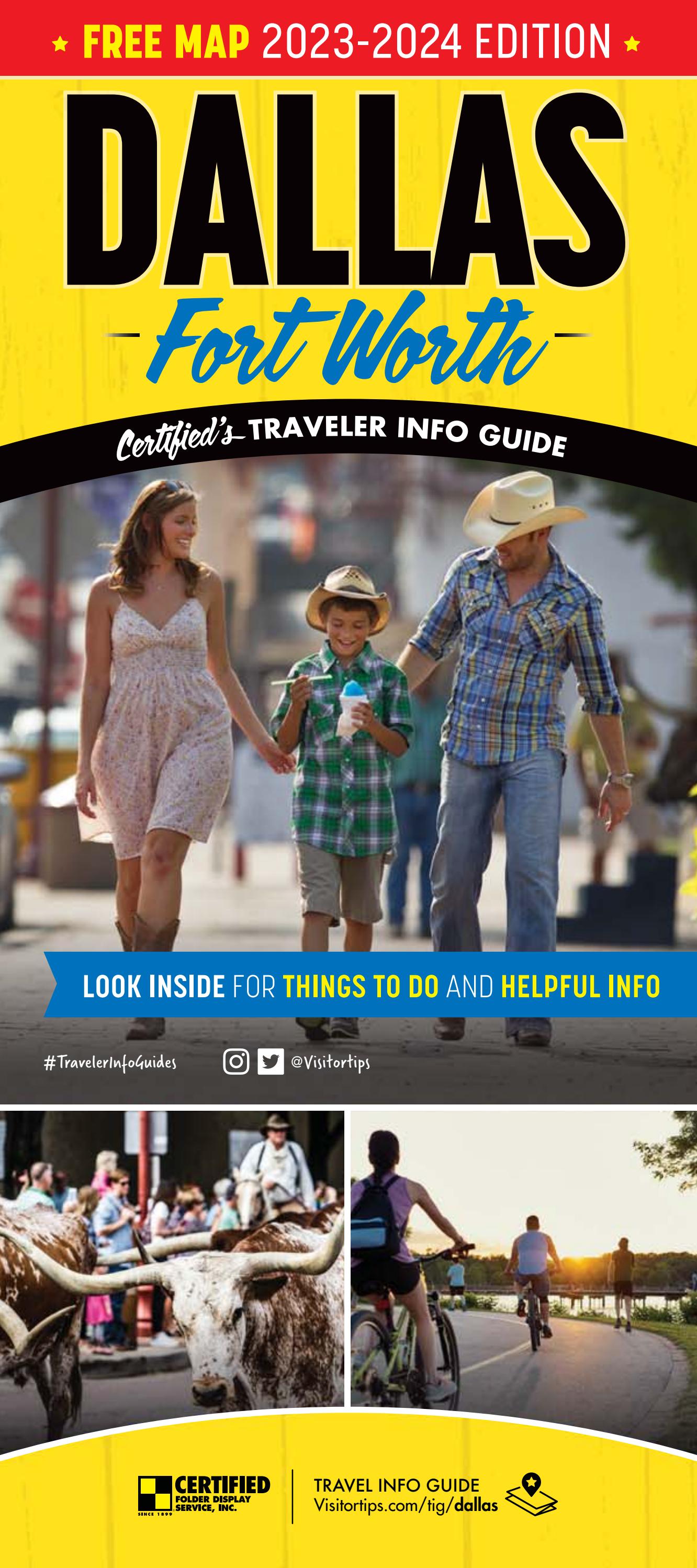 2023-2024 Dallas / Fort Worth Traveler Info Guide by Certified Folder ...