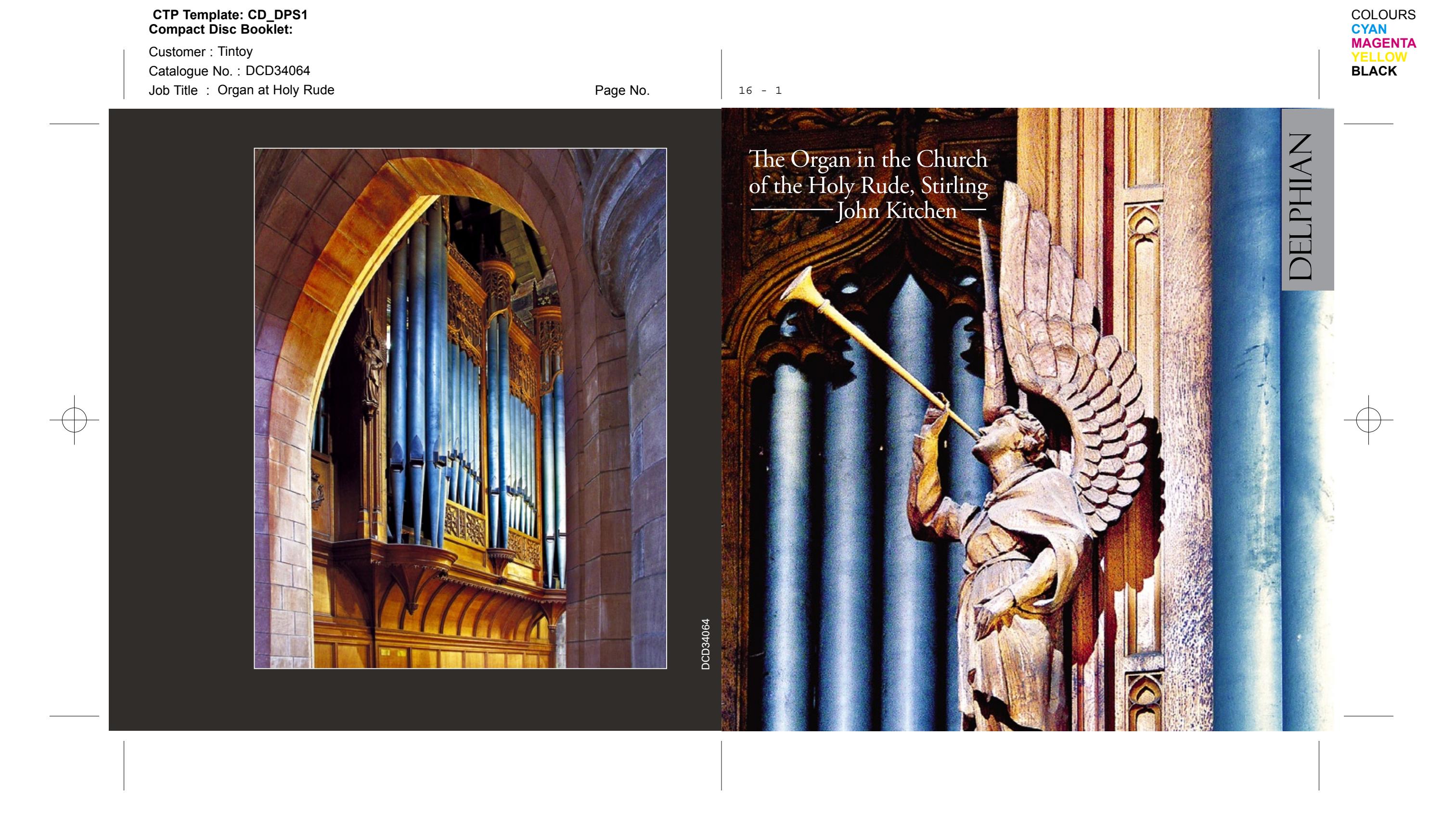 The Organ in the Church of the Holy Rude, Stirling by Delphian Records ...