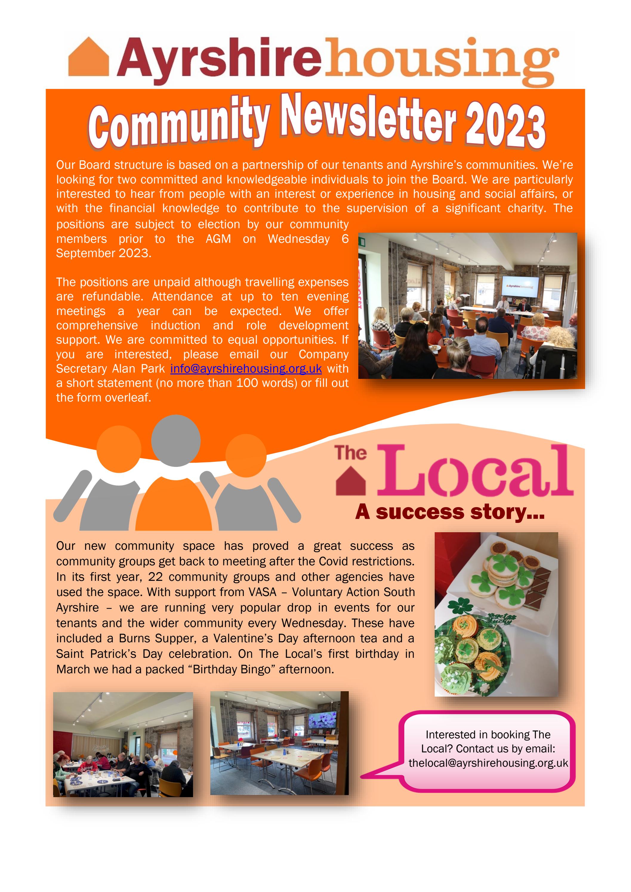 Community Newsletter 2023 by Ayrshire Housing - Issuu
