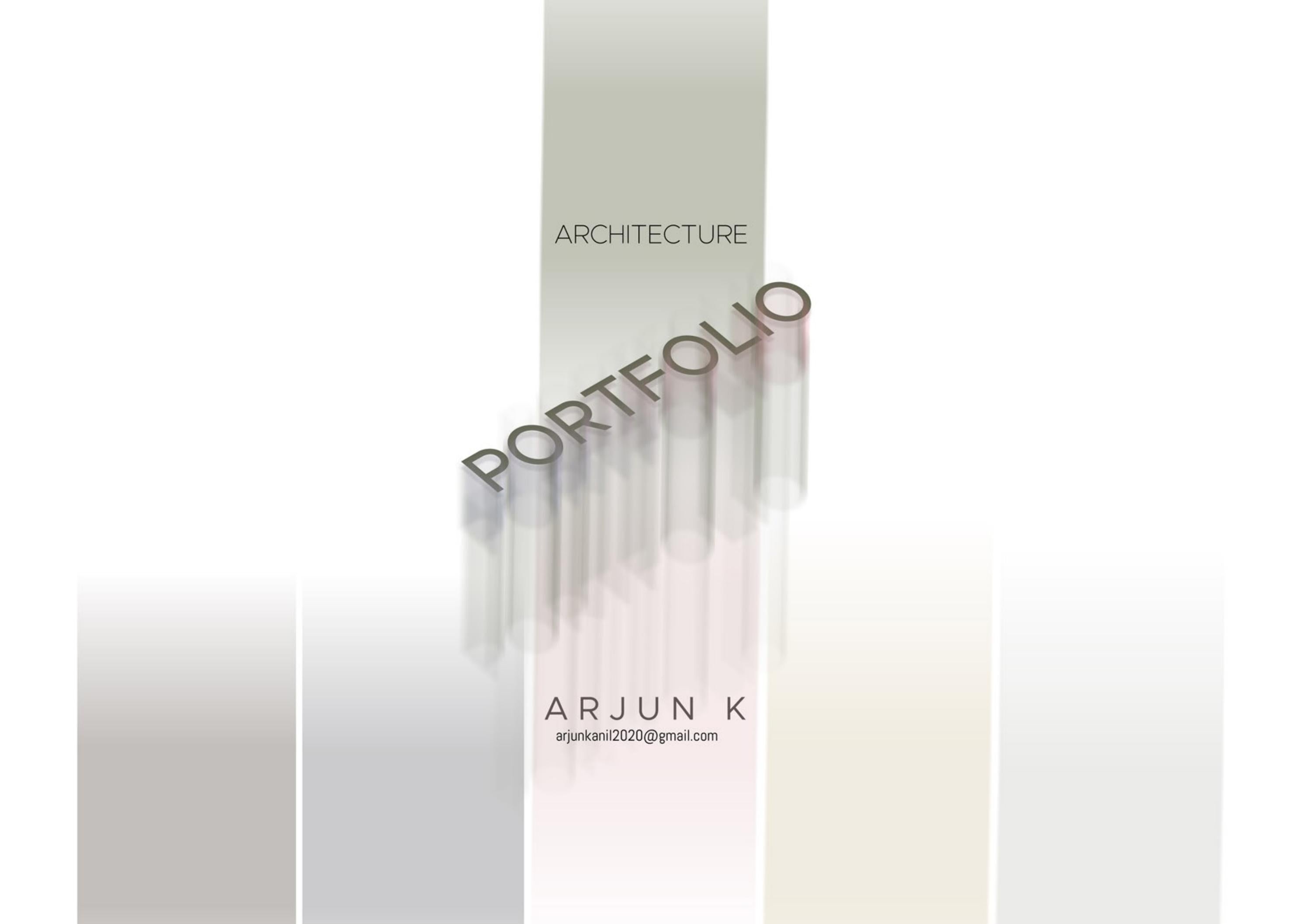 Architecture portfolio | Arjun k | Tamil Nadu School Of Architecture by ...