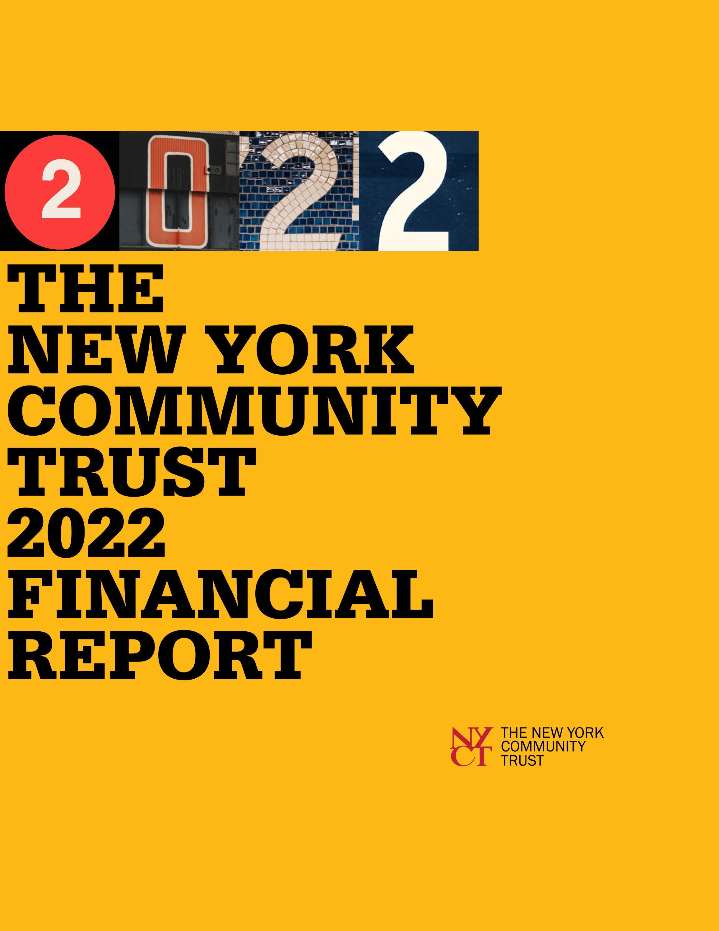 The New York Community Trust 2022 Financial Report by The New York ...