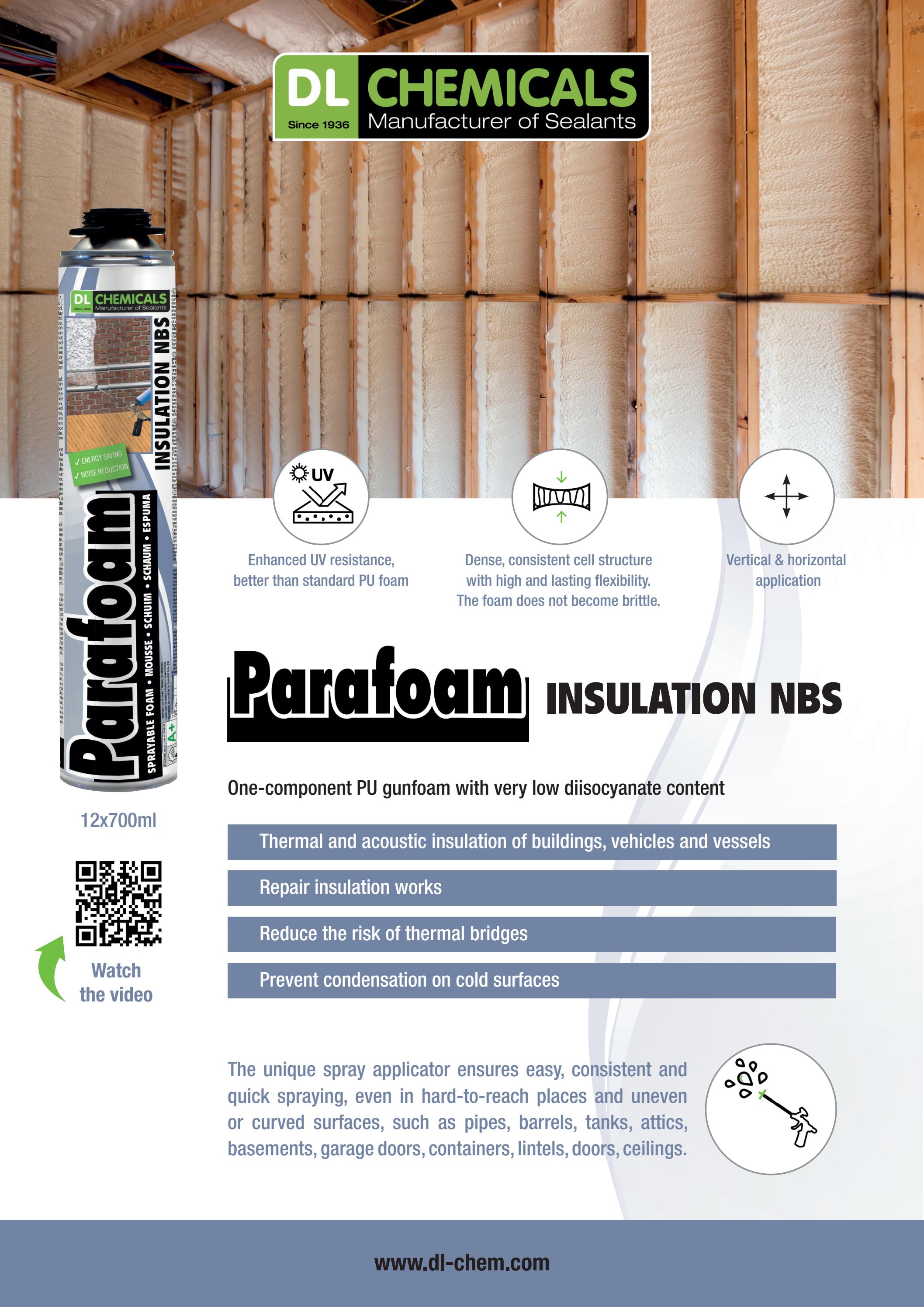 Easy, consistent and fast insulating with Parafoam Insulation NBS by DL Chemicals - Issuu