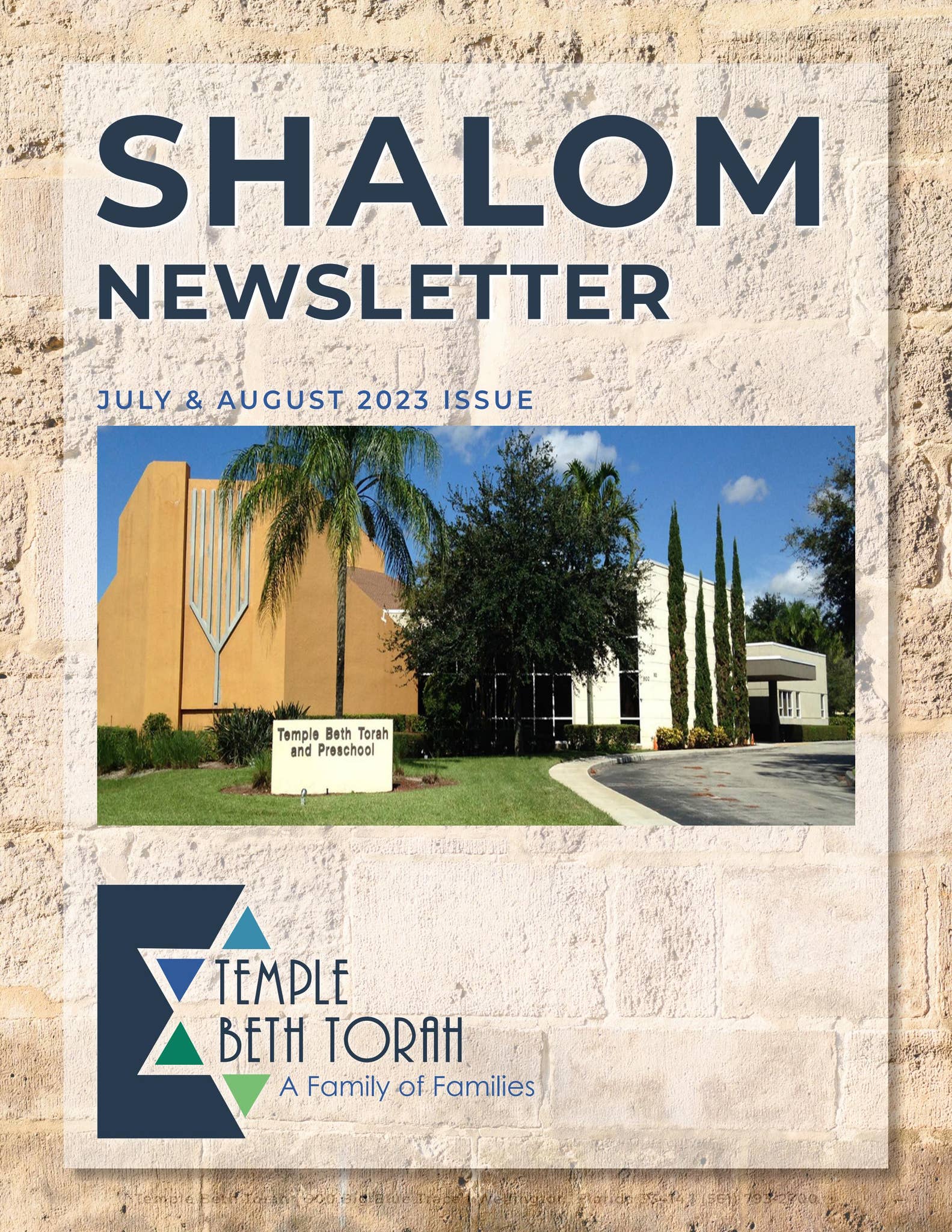 Shalom Newsletter - July & August 2023 by shalomtbt - Issuu