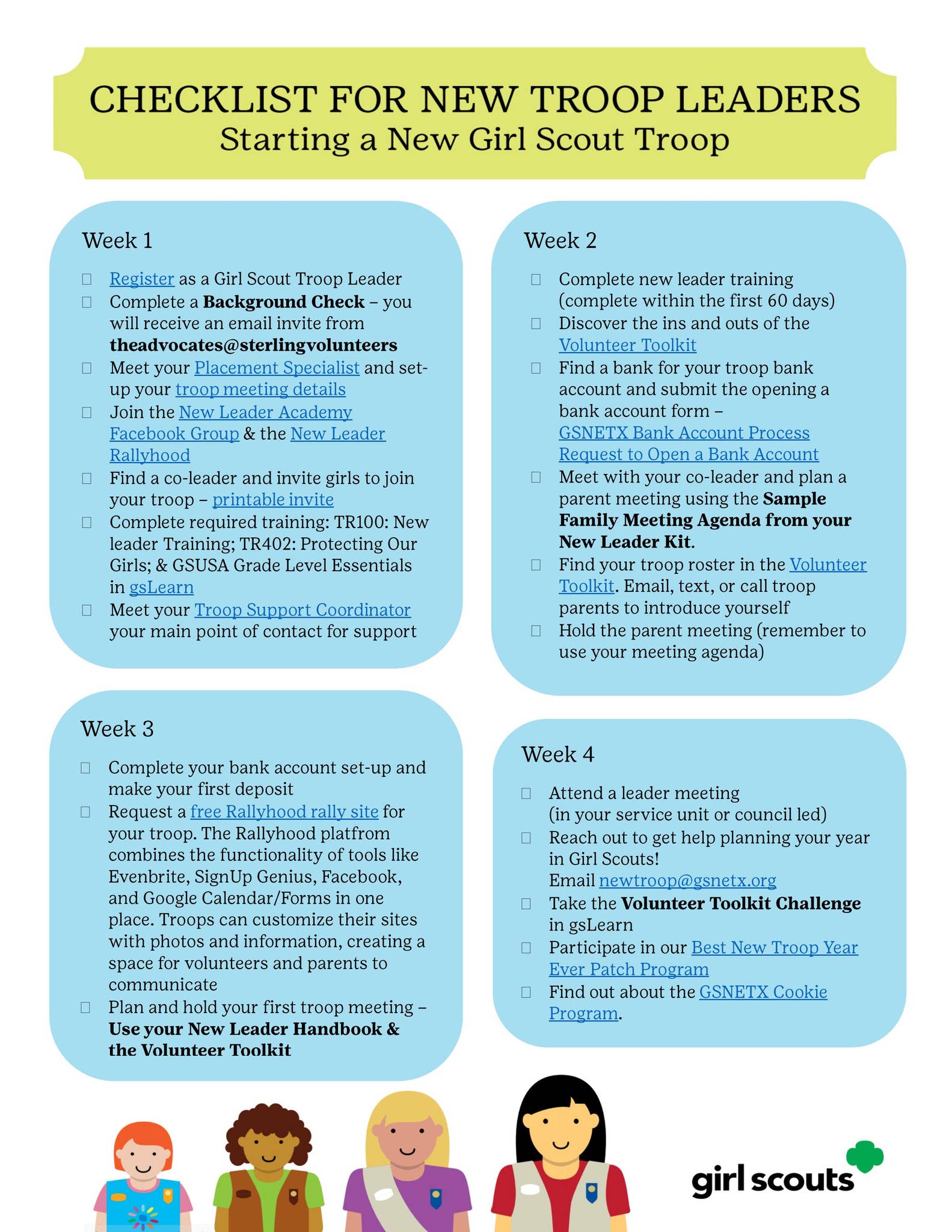 New Leader Checklist by Girl Scouts of Northeast Texas - Issuu