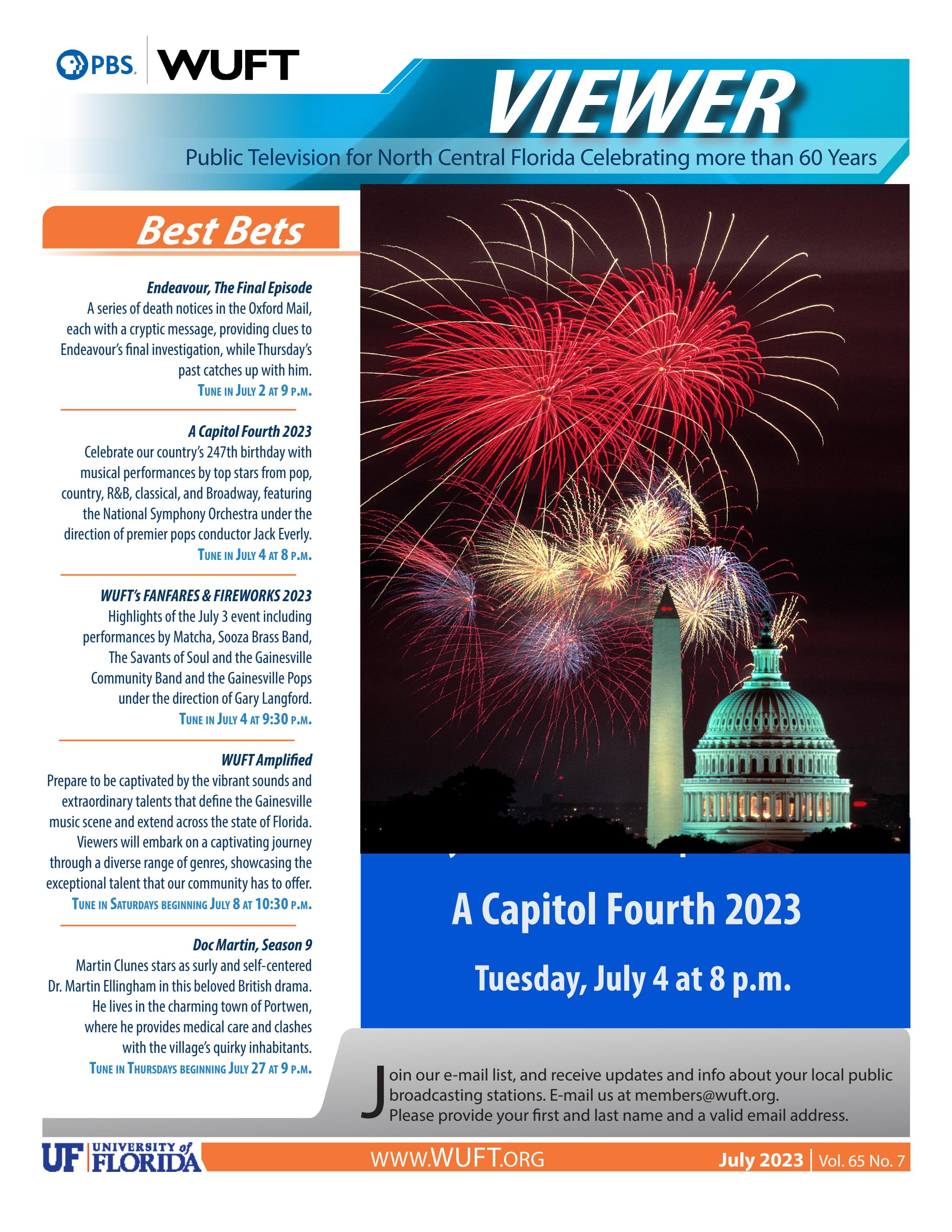 WUFT TV Viewer Guide - July 2023 by UF CJC - Issuu