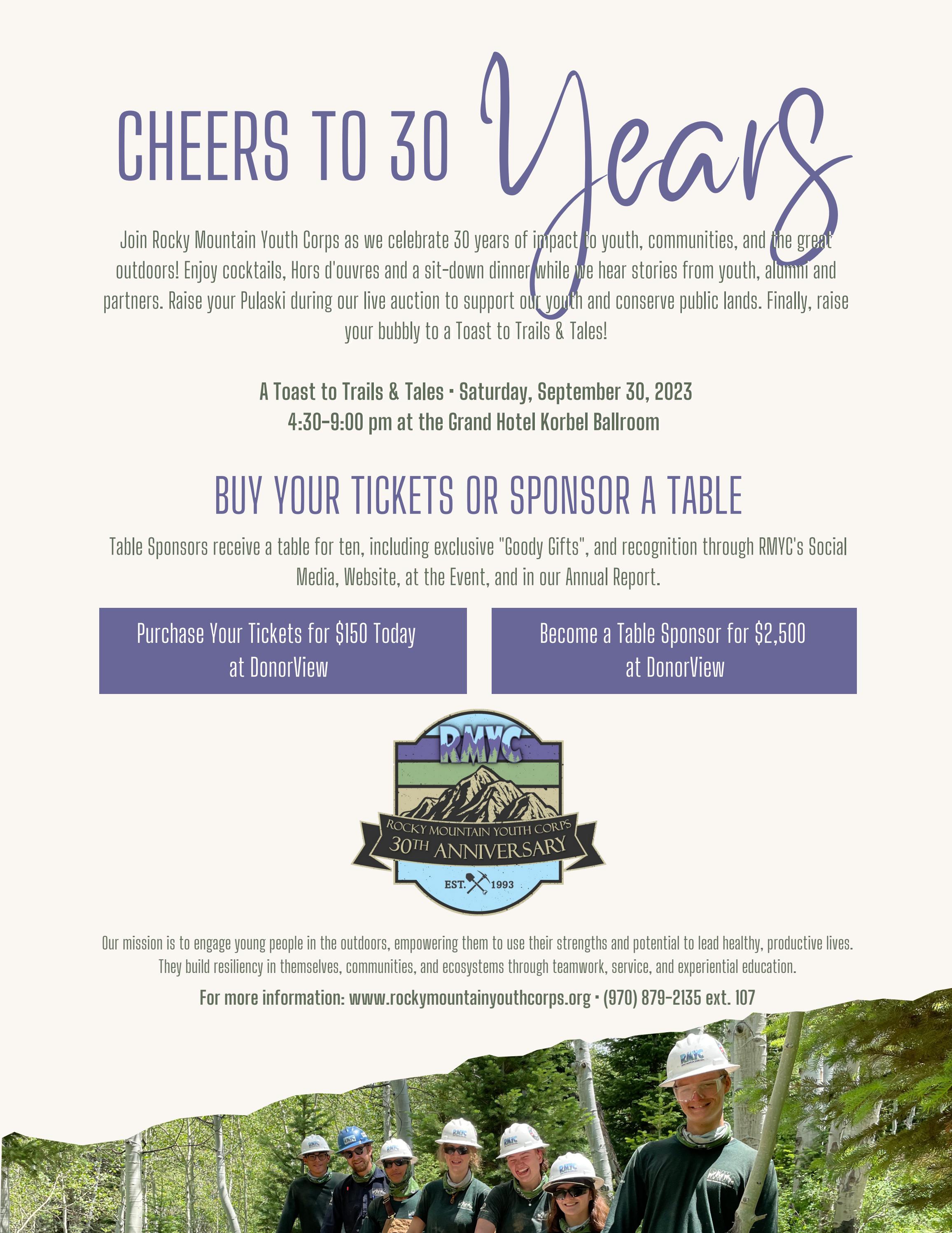 RMYC 30th Anniversary Celebration Event! by RMYC - Issuu