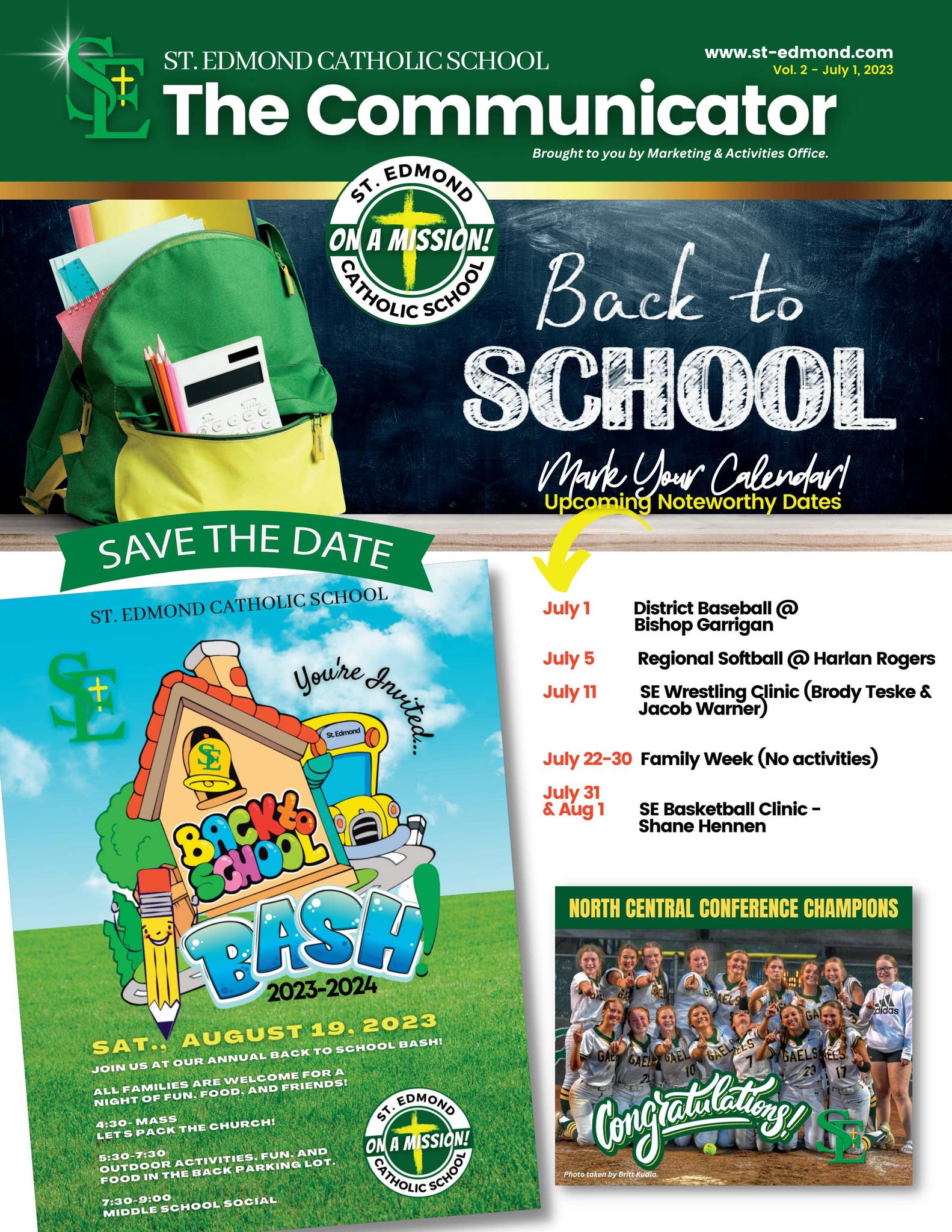 The Communicator | St. Edmond Catholic School -July 2023 by Srustvold ...