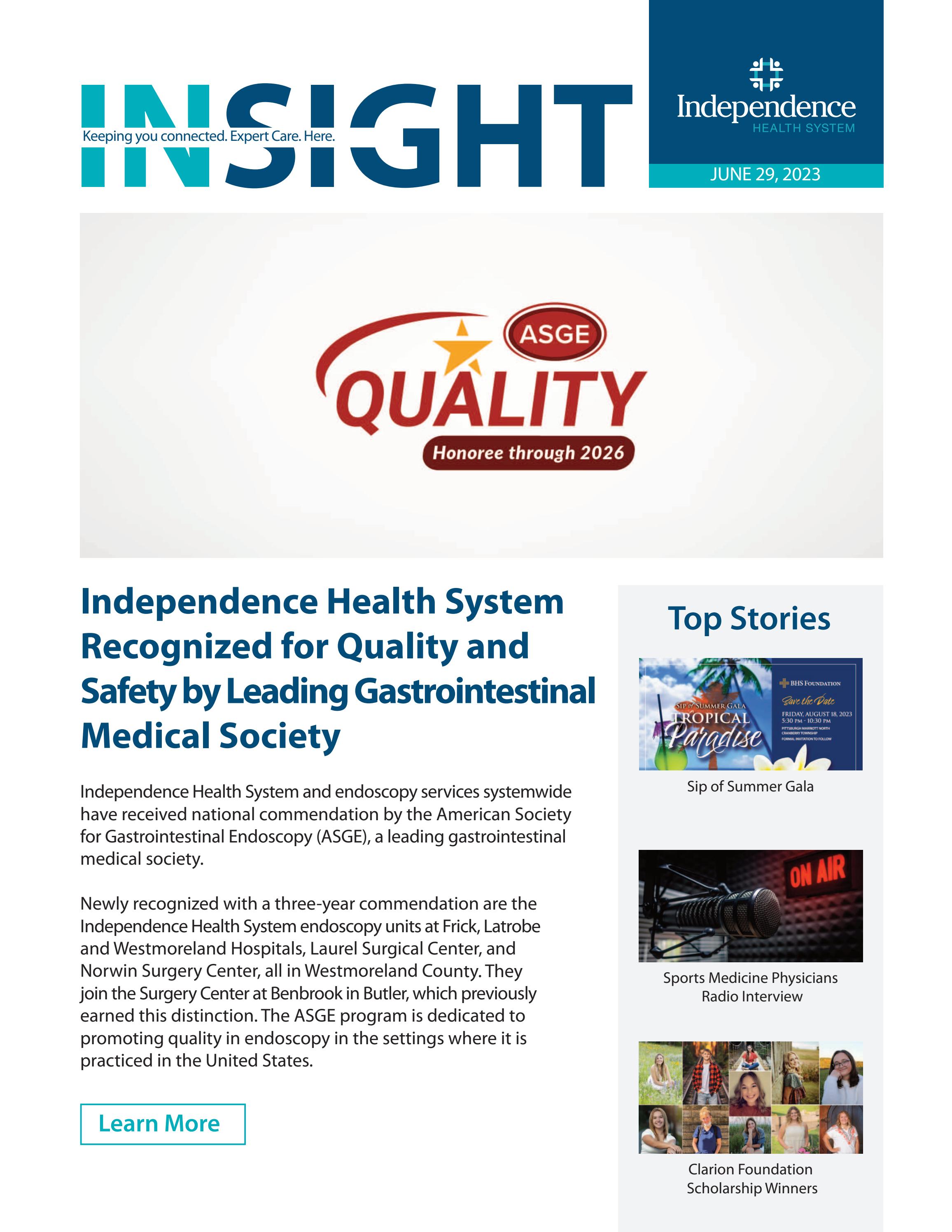 Insight - 6/29/2023 by Independence Health System - Issuu