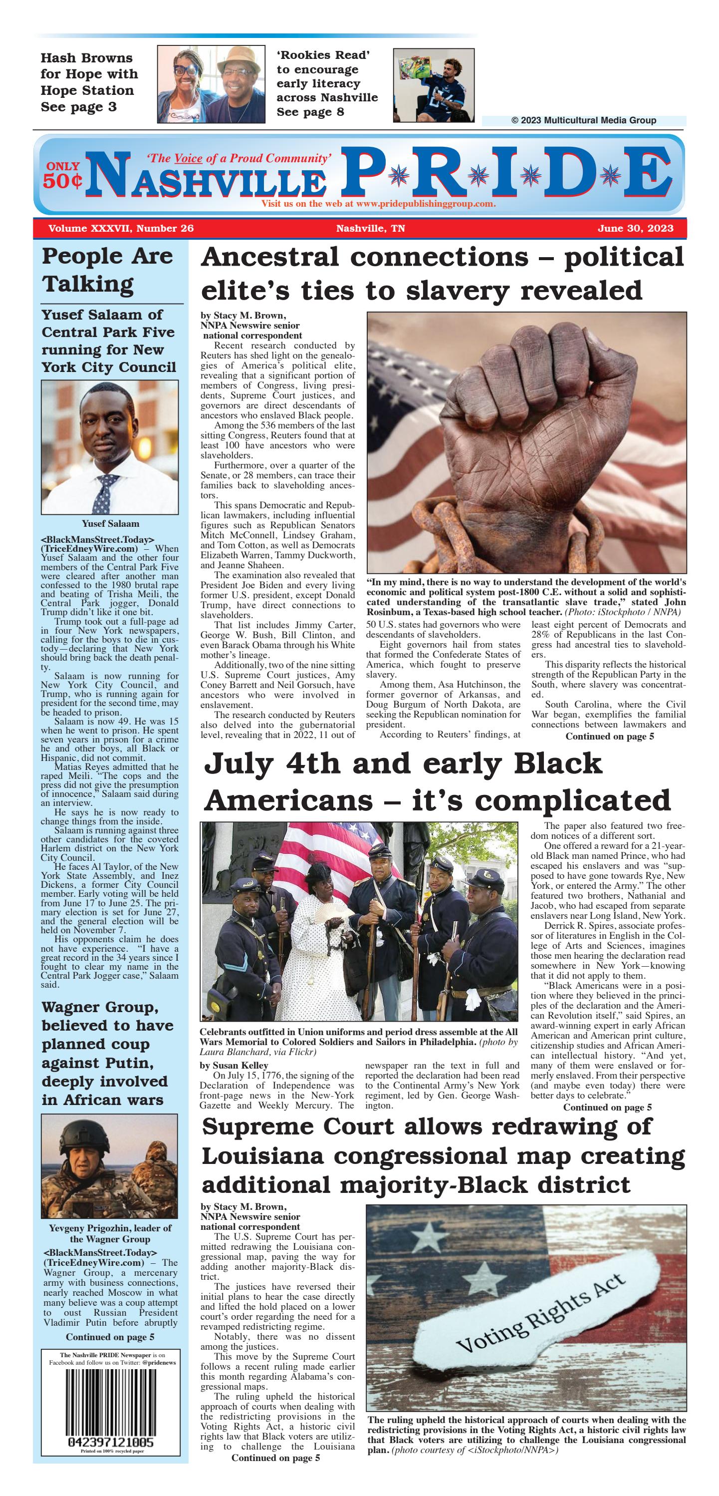 Nashville PRIDE June 30, 2023 by Nashville Pride Newspaper - Issuu