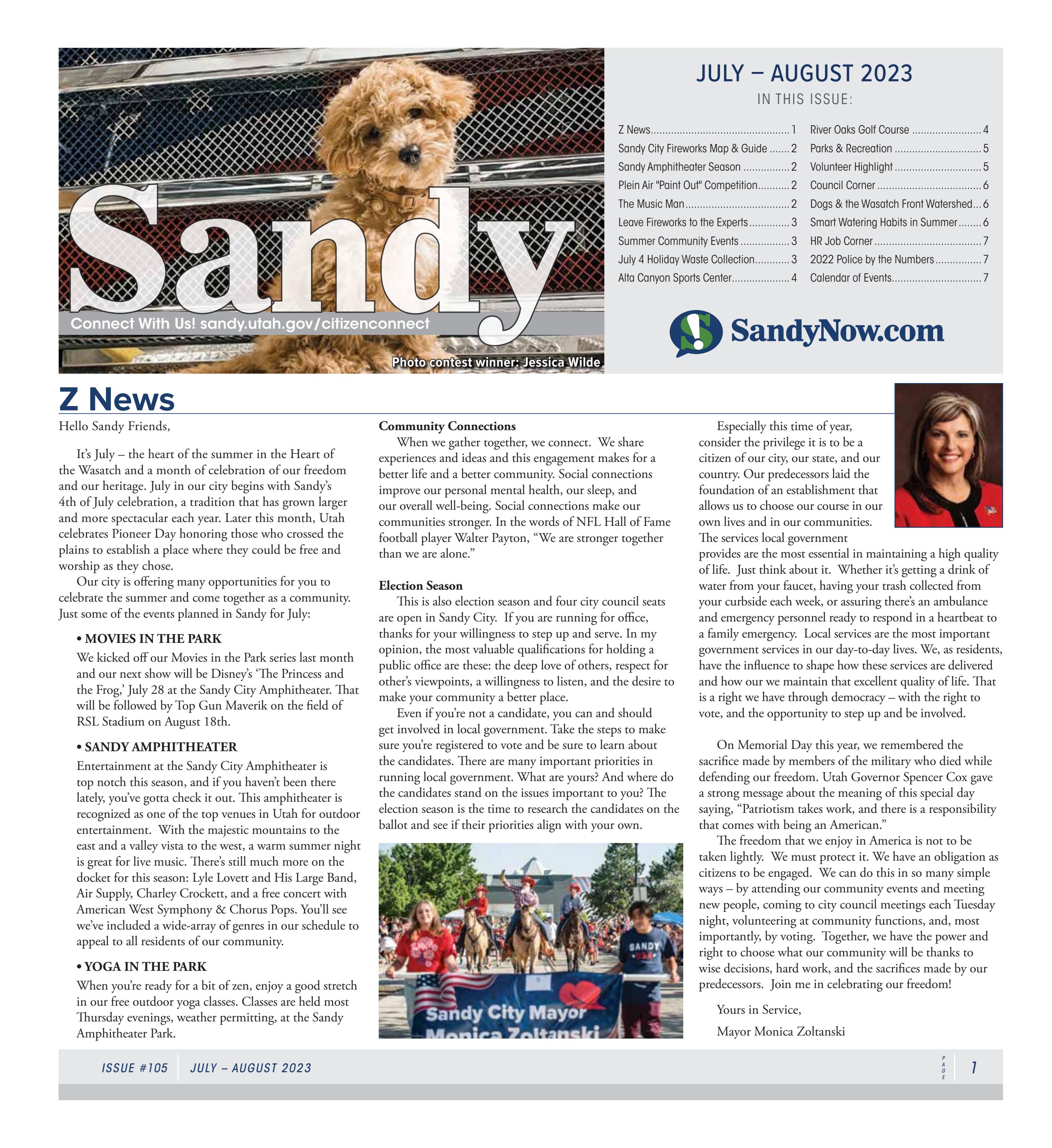 Sandy City Newsletter | July 2023 by The City Journals - Issuu