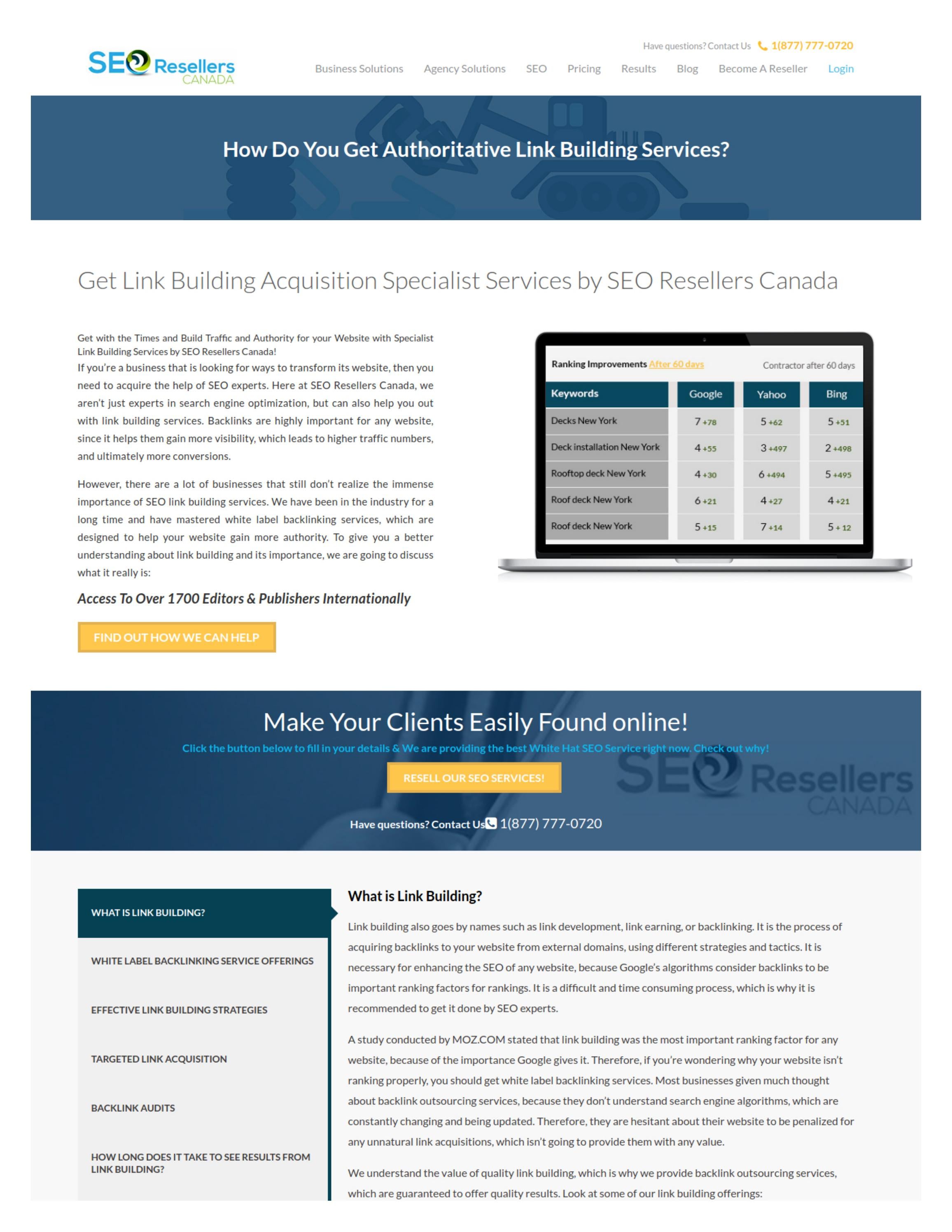 SEO Resellers Canada Unveils Ethical And Effective Link Building ...